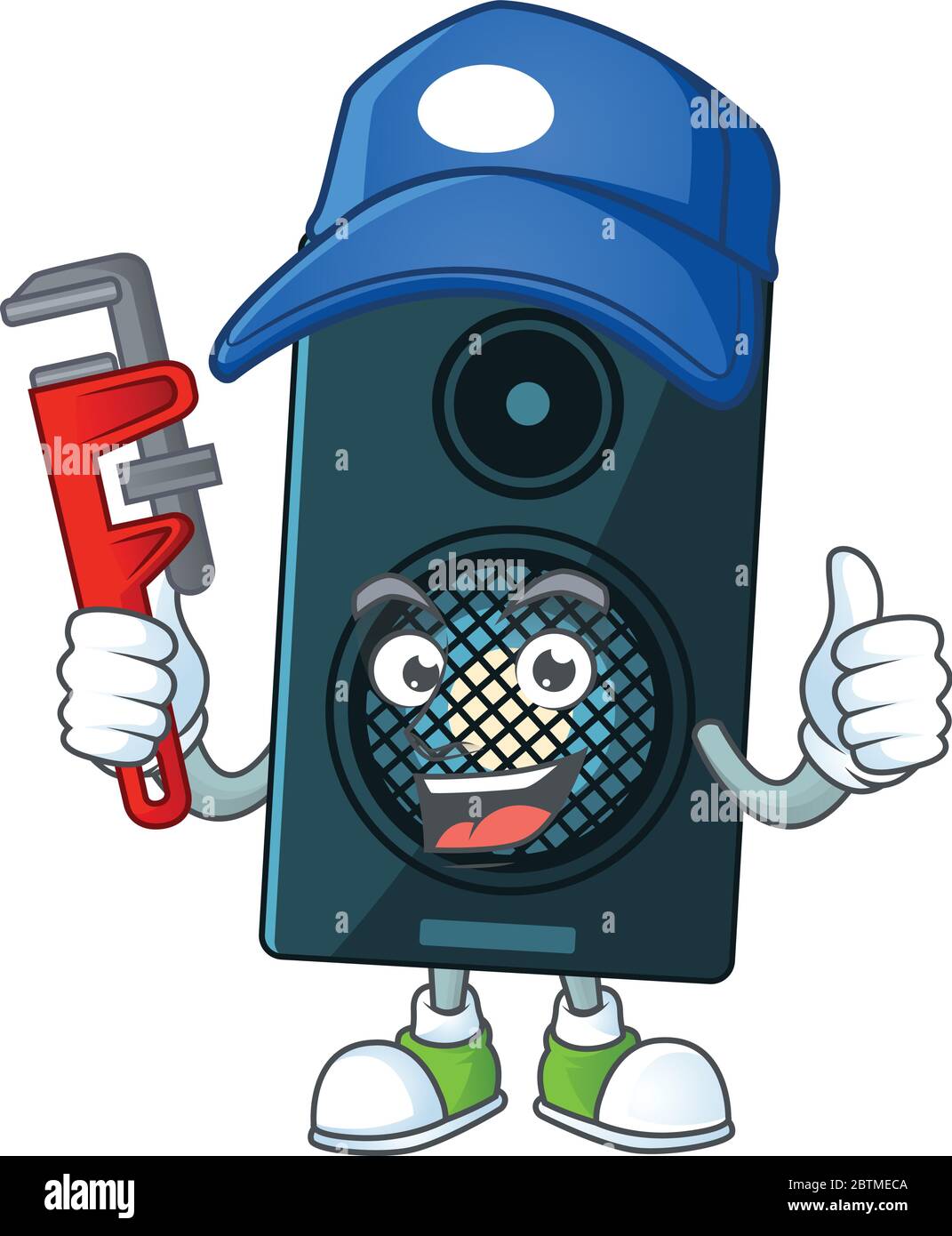 Sound system Cartoon drawing concept work as smart Plumber Stock Vector ...