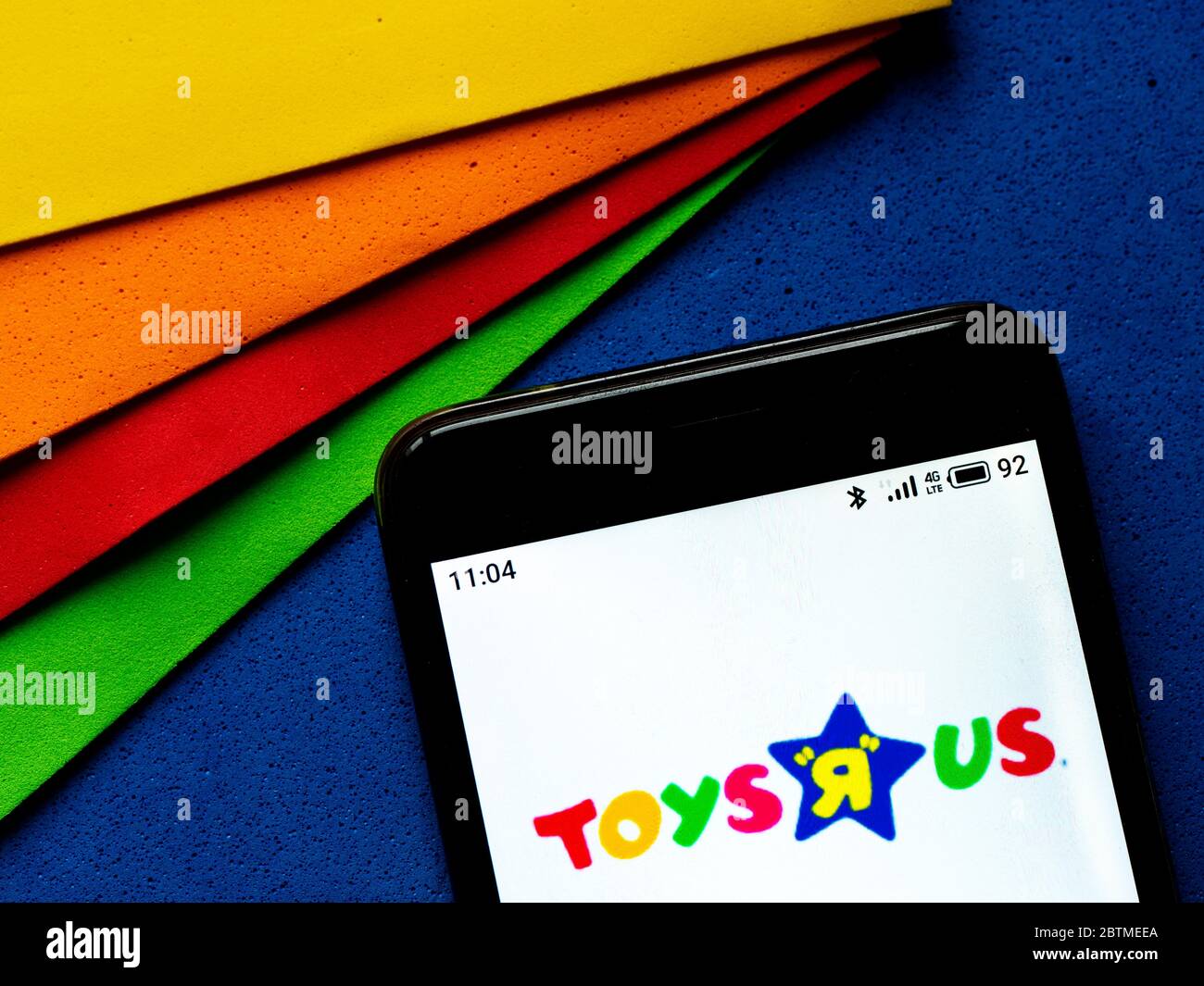 In this photo illustration e-commerce Toys 'R' Us logo is seen ...