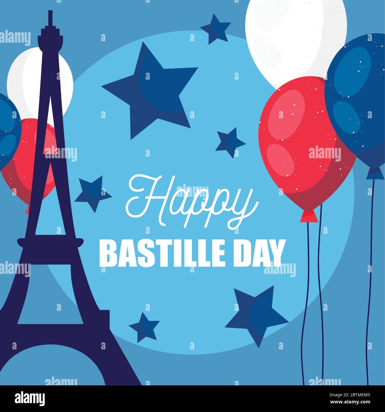 france eiffel tower with balloons design, Happy bastille day and french ...