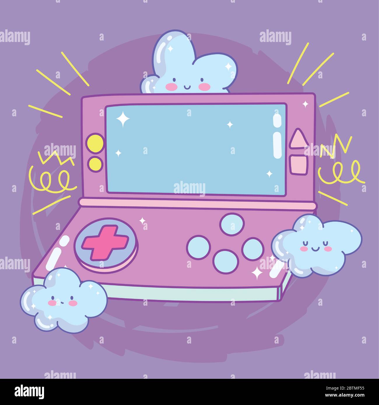 video game portable console clouds cartoon entertainment gadget device ...