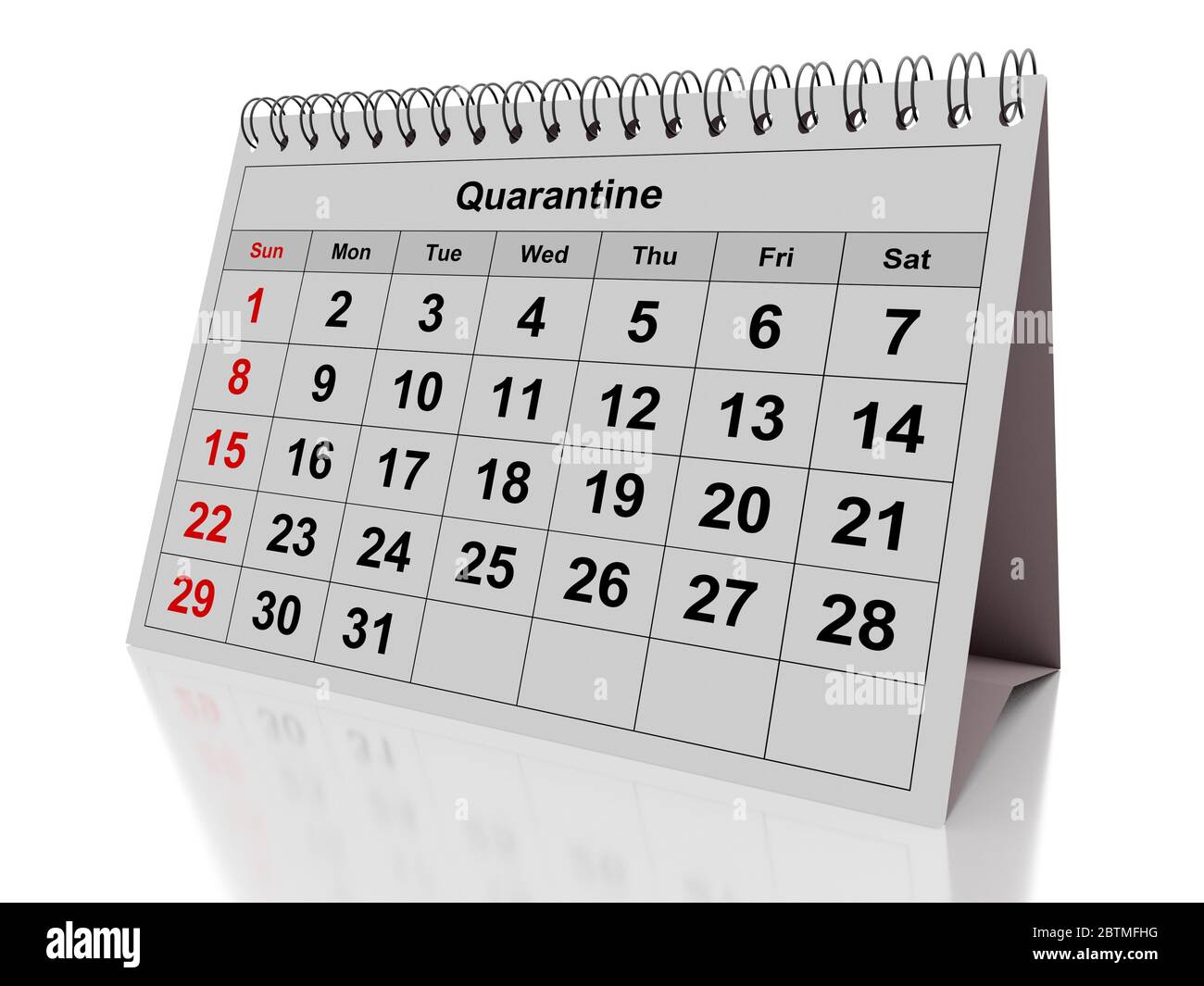 Covid calendar 3d hi-res stock photography and images - Alamy