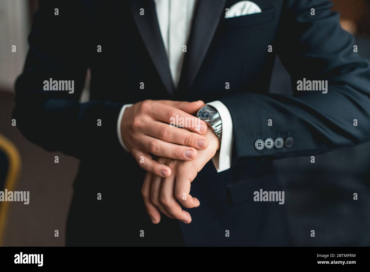 Wrist Watch Man High Resolution Stock Photography and Images - Alamy