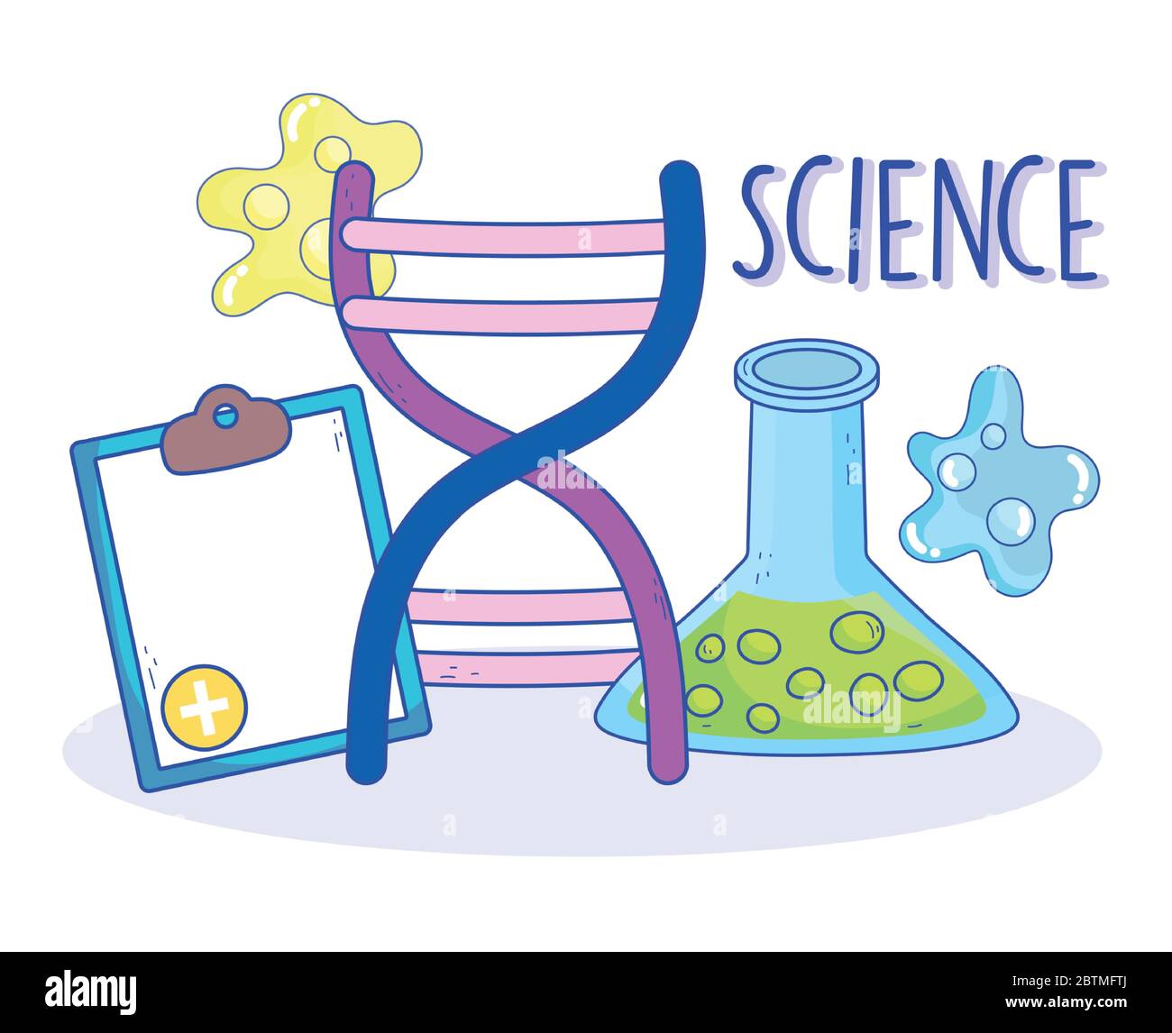 science genetic dna molecule beaker clipboard chemistry research ...