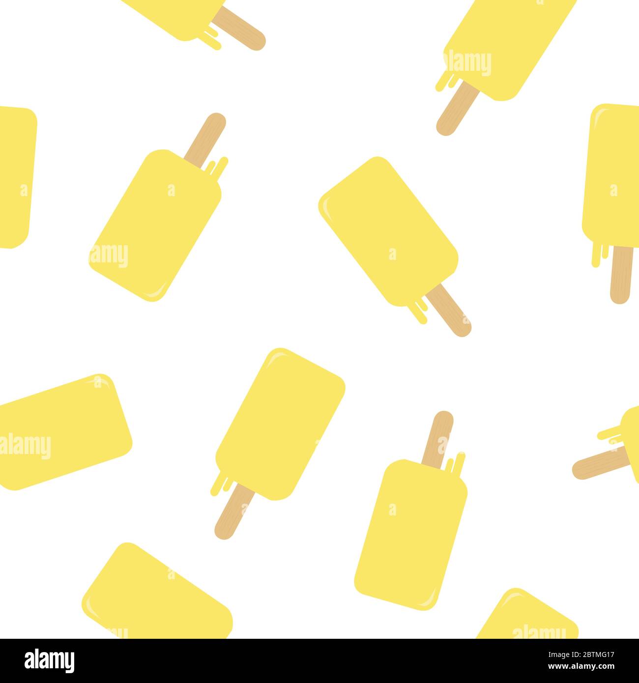 Vector Illustration Popsicle Seamless Pattern or Background Stock ...