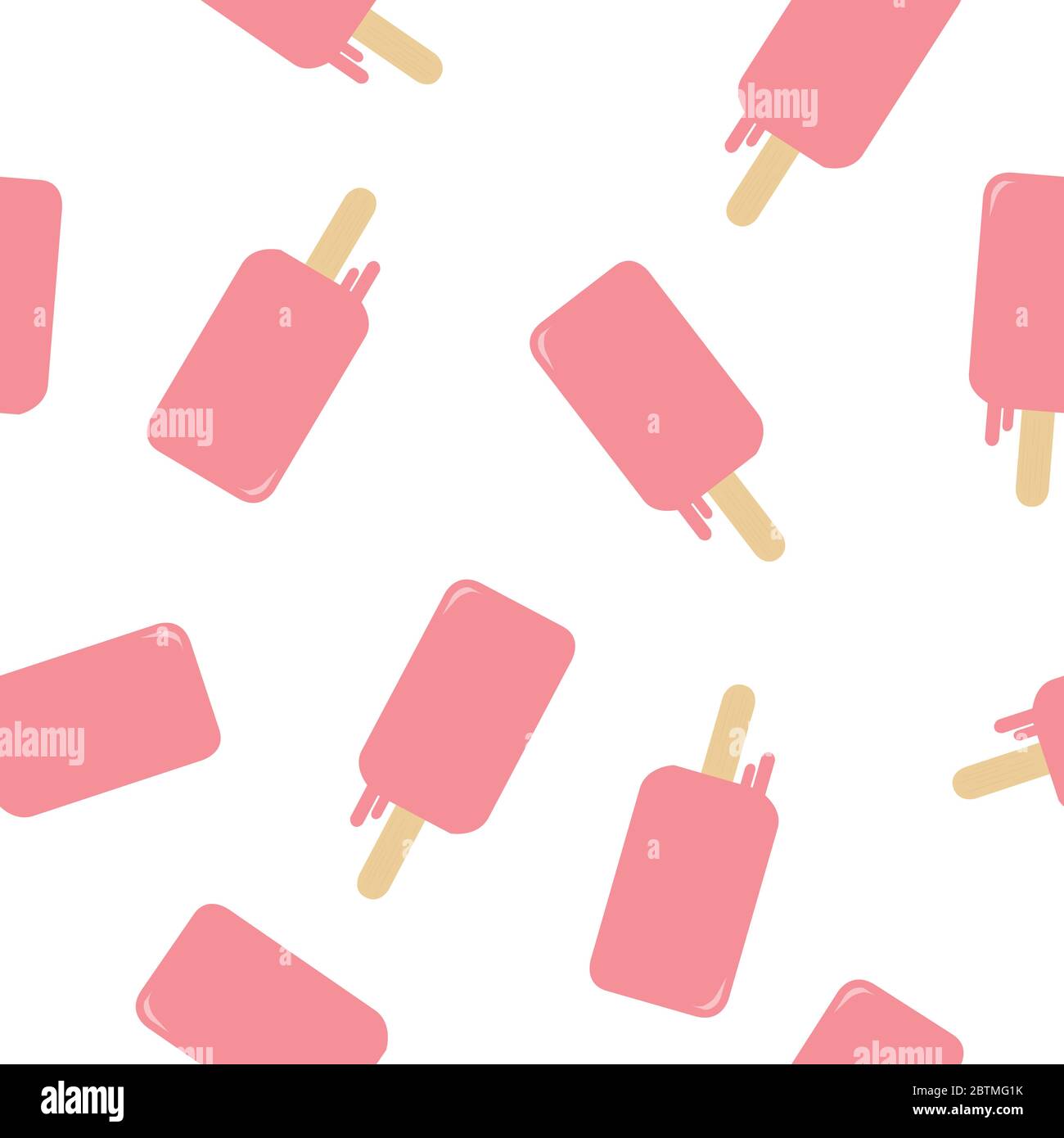 Vector Illustration Popsicle Seamless Pattern or Background Stock ...