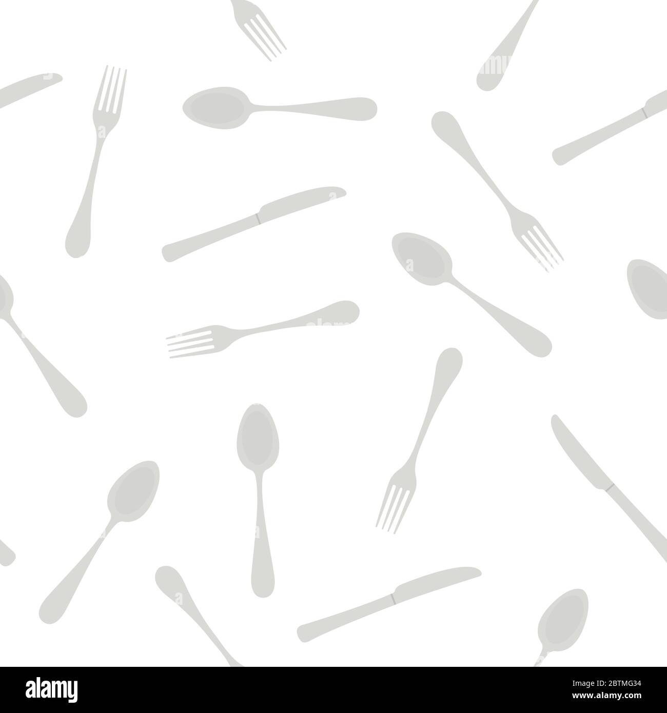 Vector Illustration Cutlery Seamless Pattern or Background Stock Vector ...