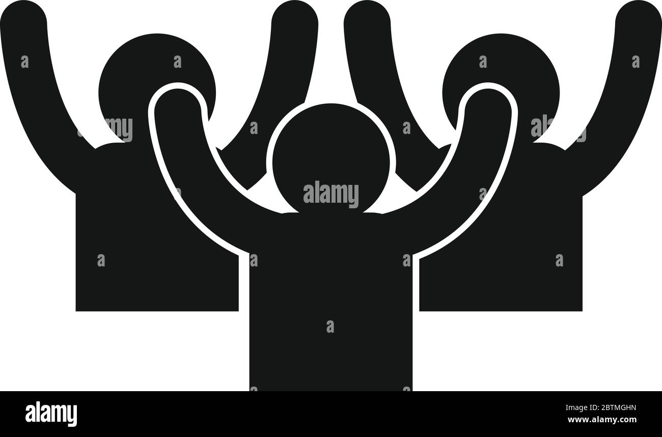 Soccer team support icon. Simple illustration of soccer team support ...