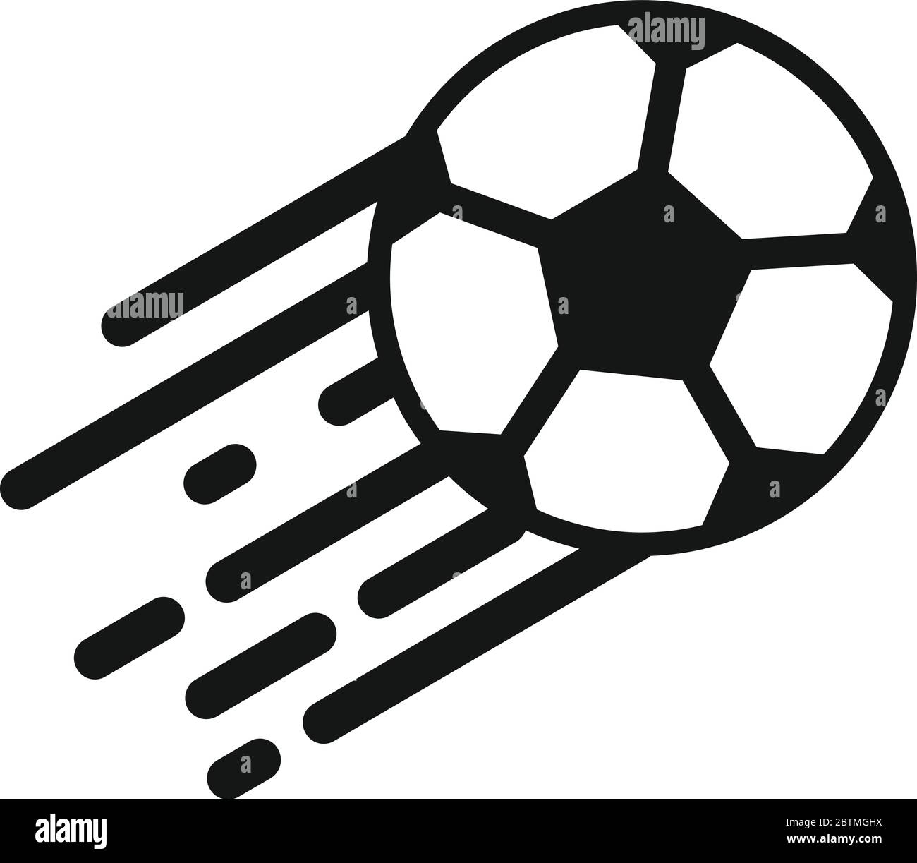 Soccer ball icon. Simple illustration of soccer ball vector icon for ...
