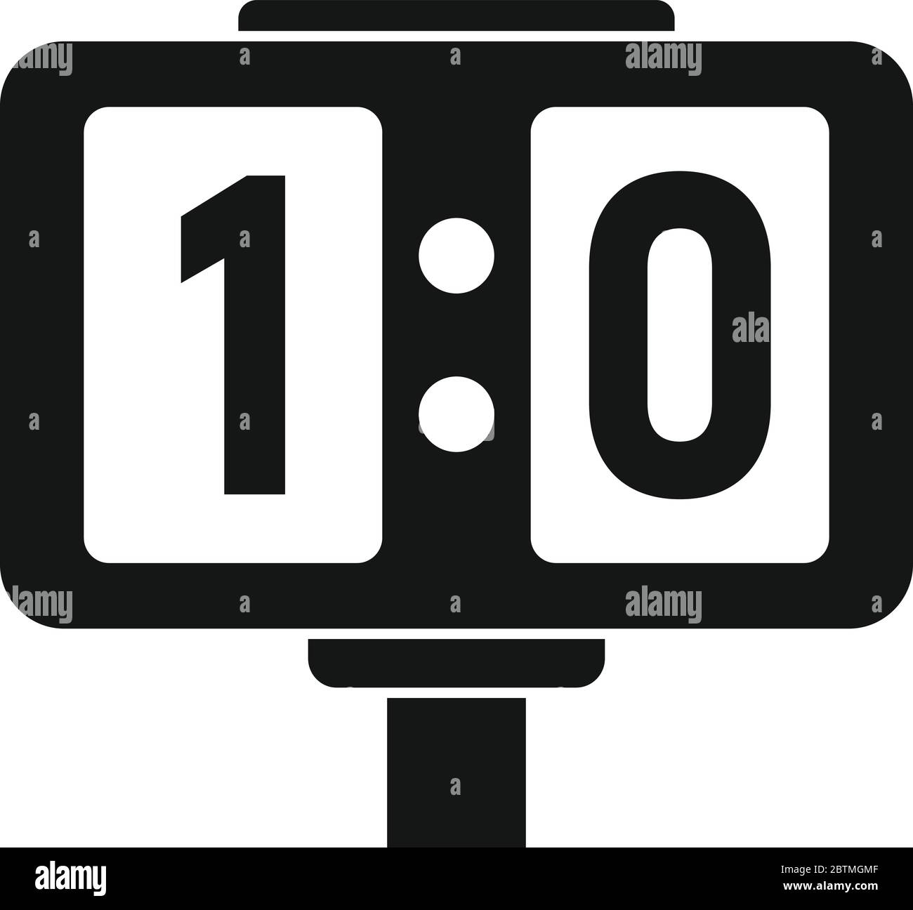 Soccer table score icon. Simple illustration of soccer table score ...