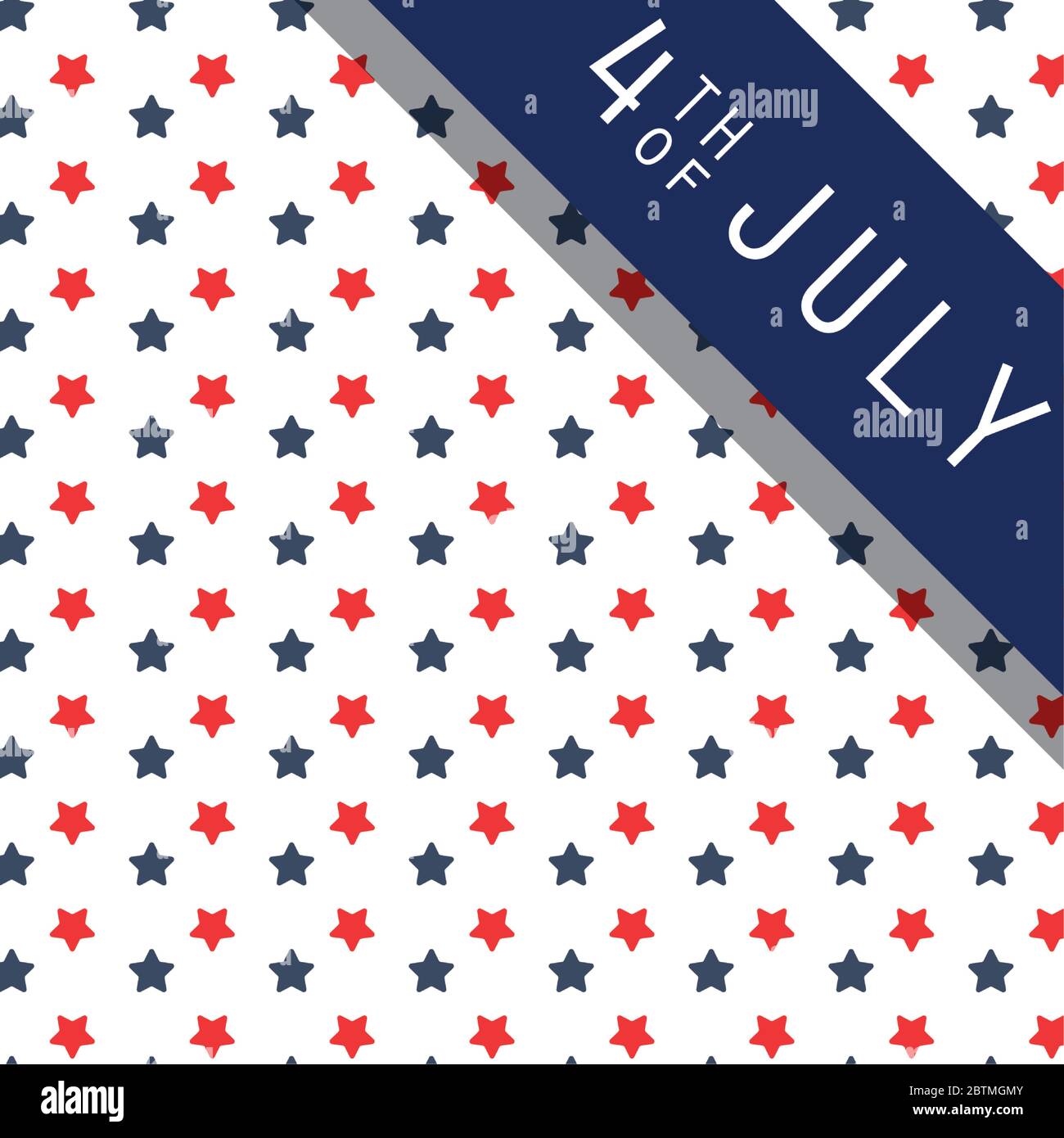 Usa red and blue stars background design, Independence day happy 4th ...