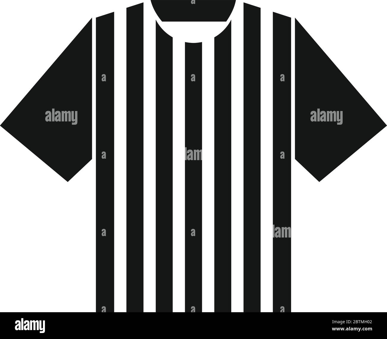 Soccer referee tshirt icon. Simple illustration of soccer referee ...