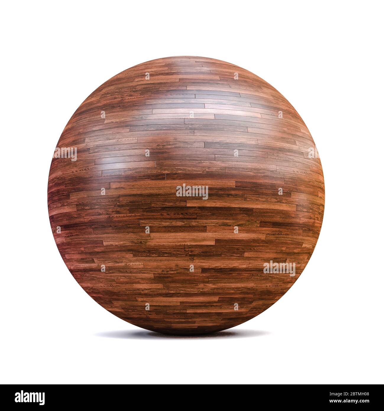 3d sphere with wood floor pattern material Stock Photo - Alamy
