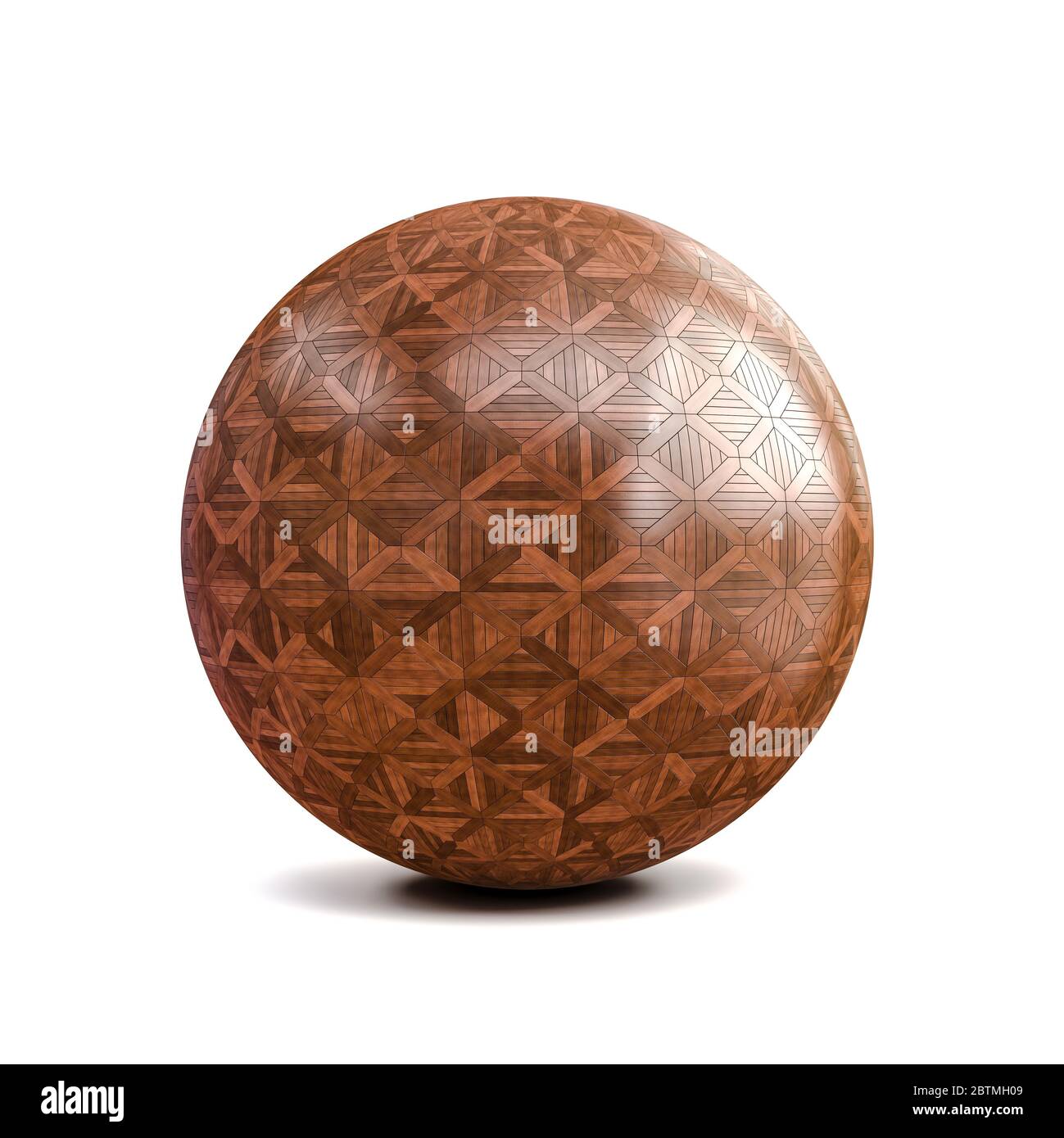 3d sphere with wood floor pattern material Stock Photo - Alamy