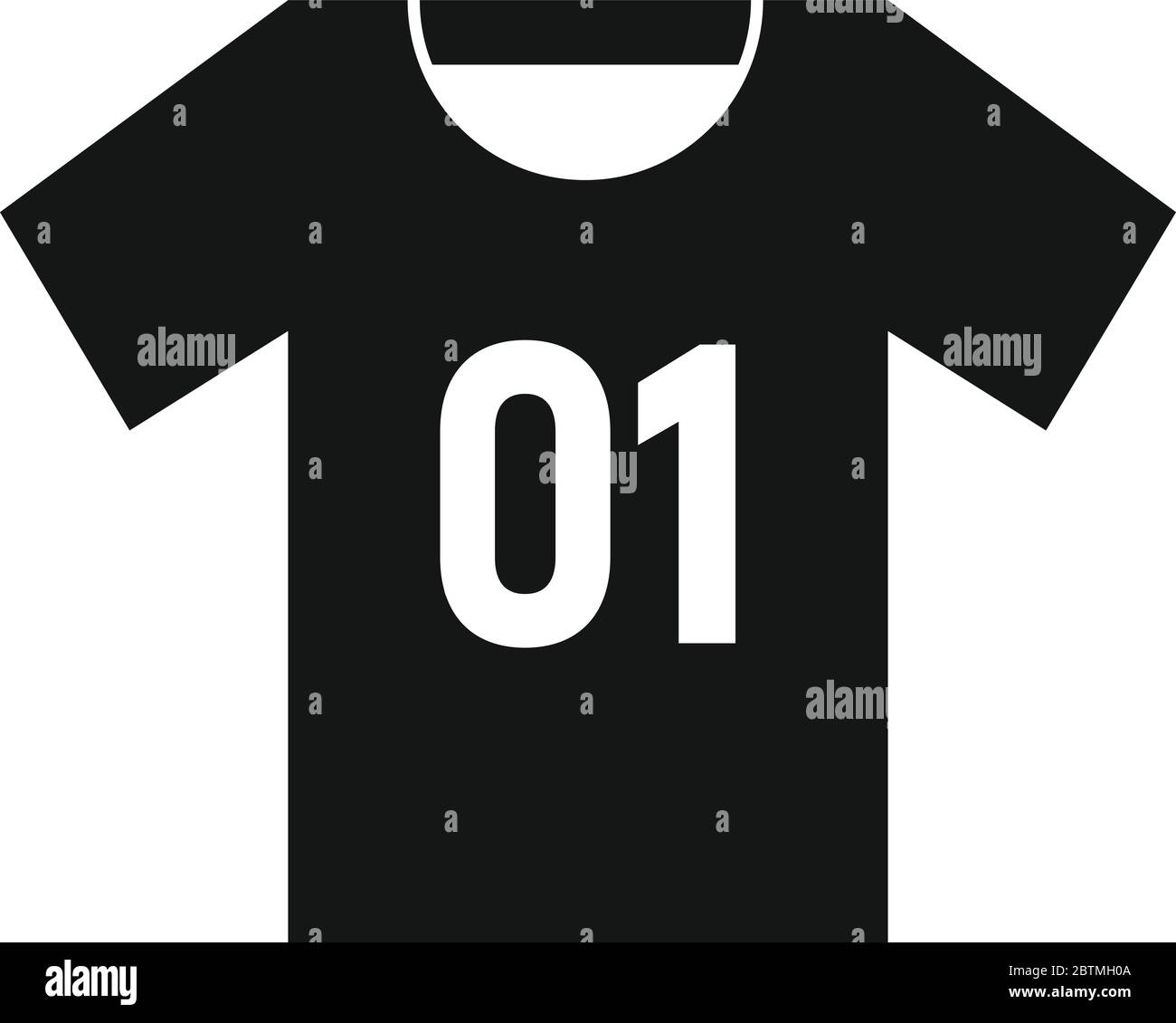 Soccer player tshirt icon. Simple illustration of soccer player tshirt ...