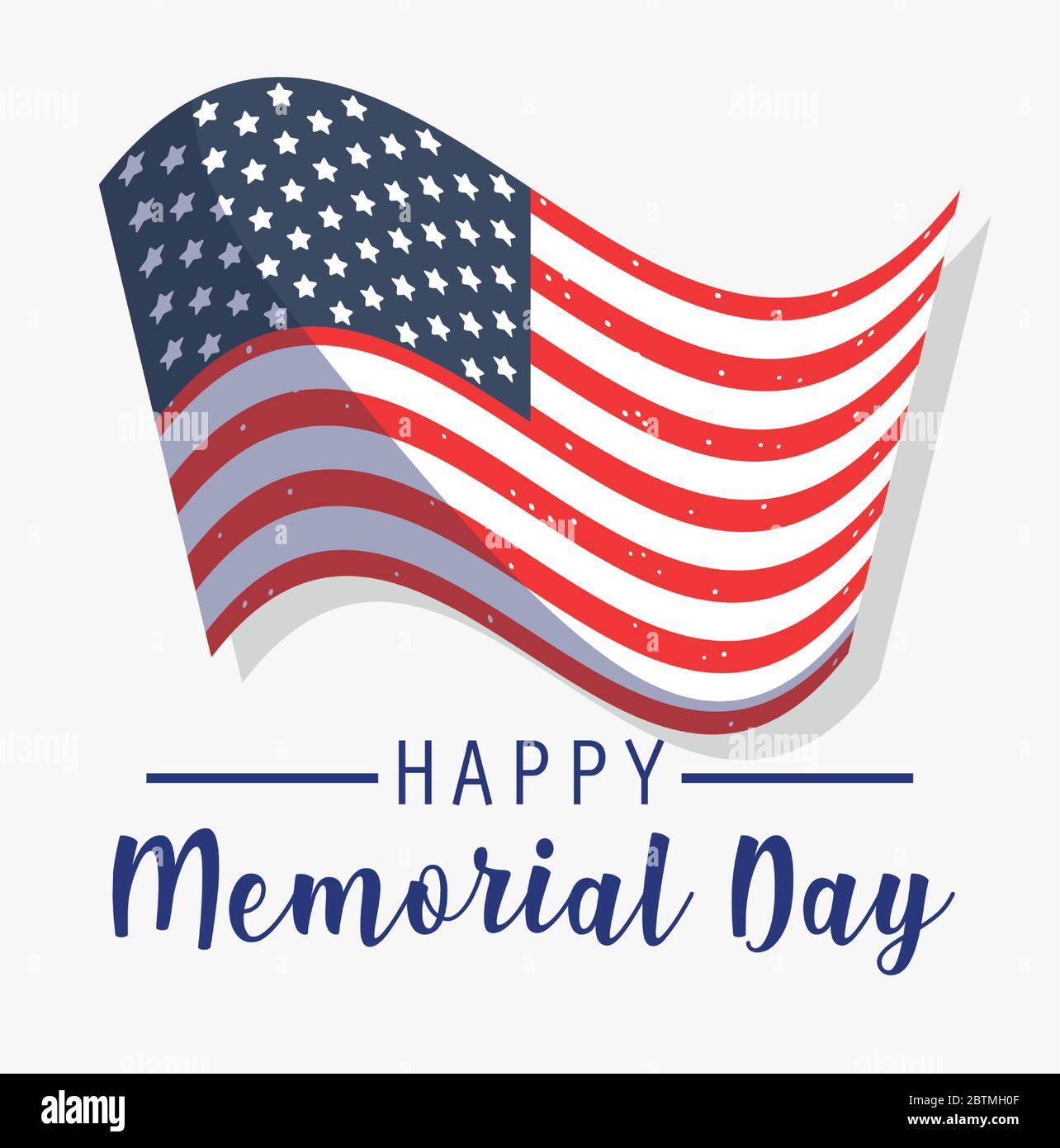 Flag design, Memorial day holiday and patriotic theme Vector ...