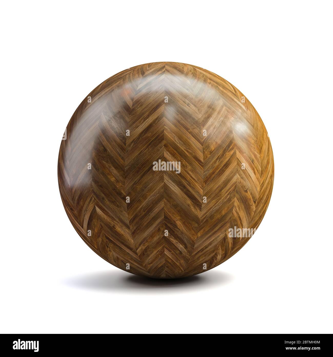 3d sphere with wood floor pattern material Stock Photo - Alamy