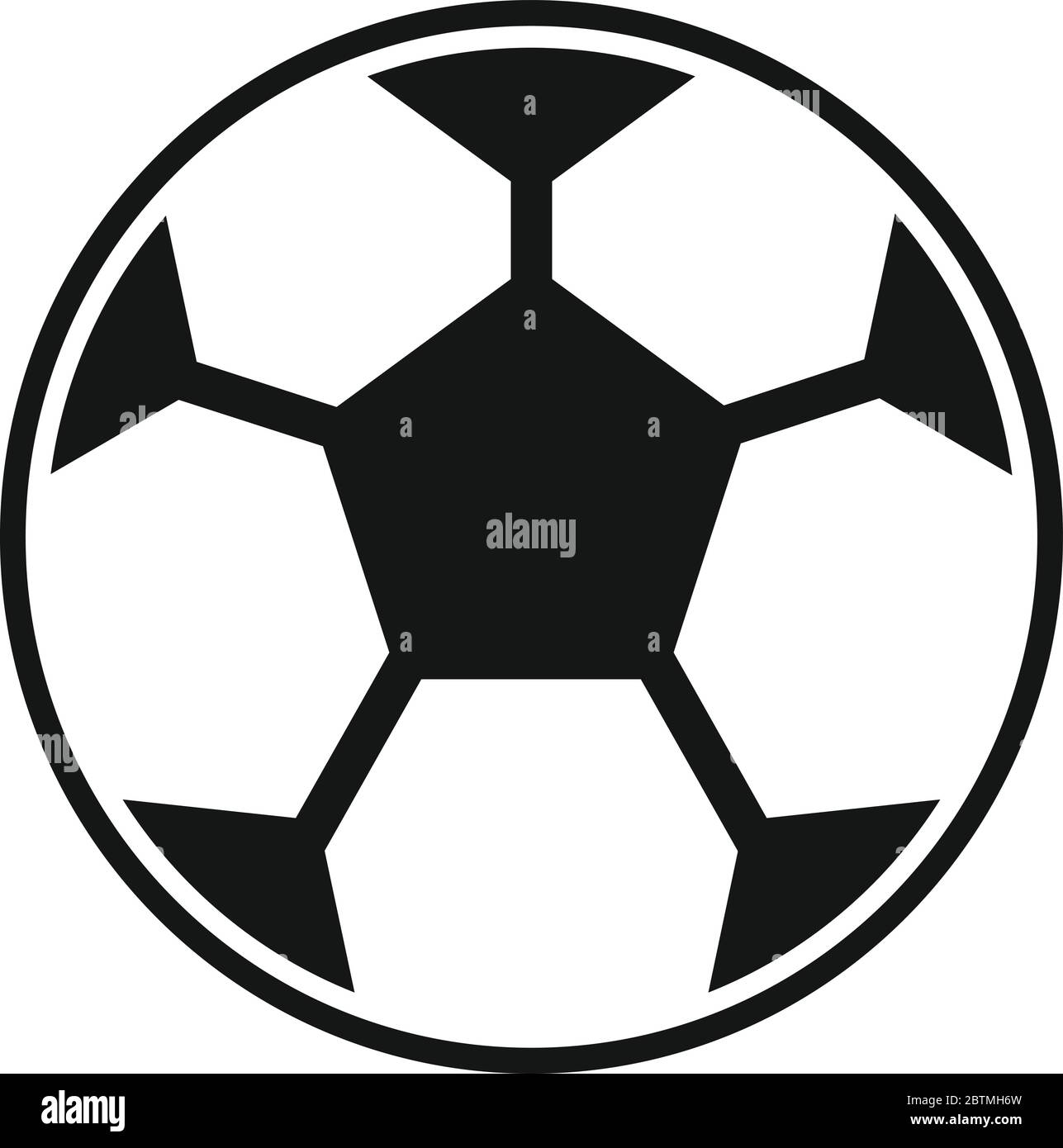 Classic soccer ball icon. Simple illustration of classic soccer ball ...
