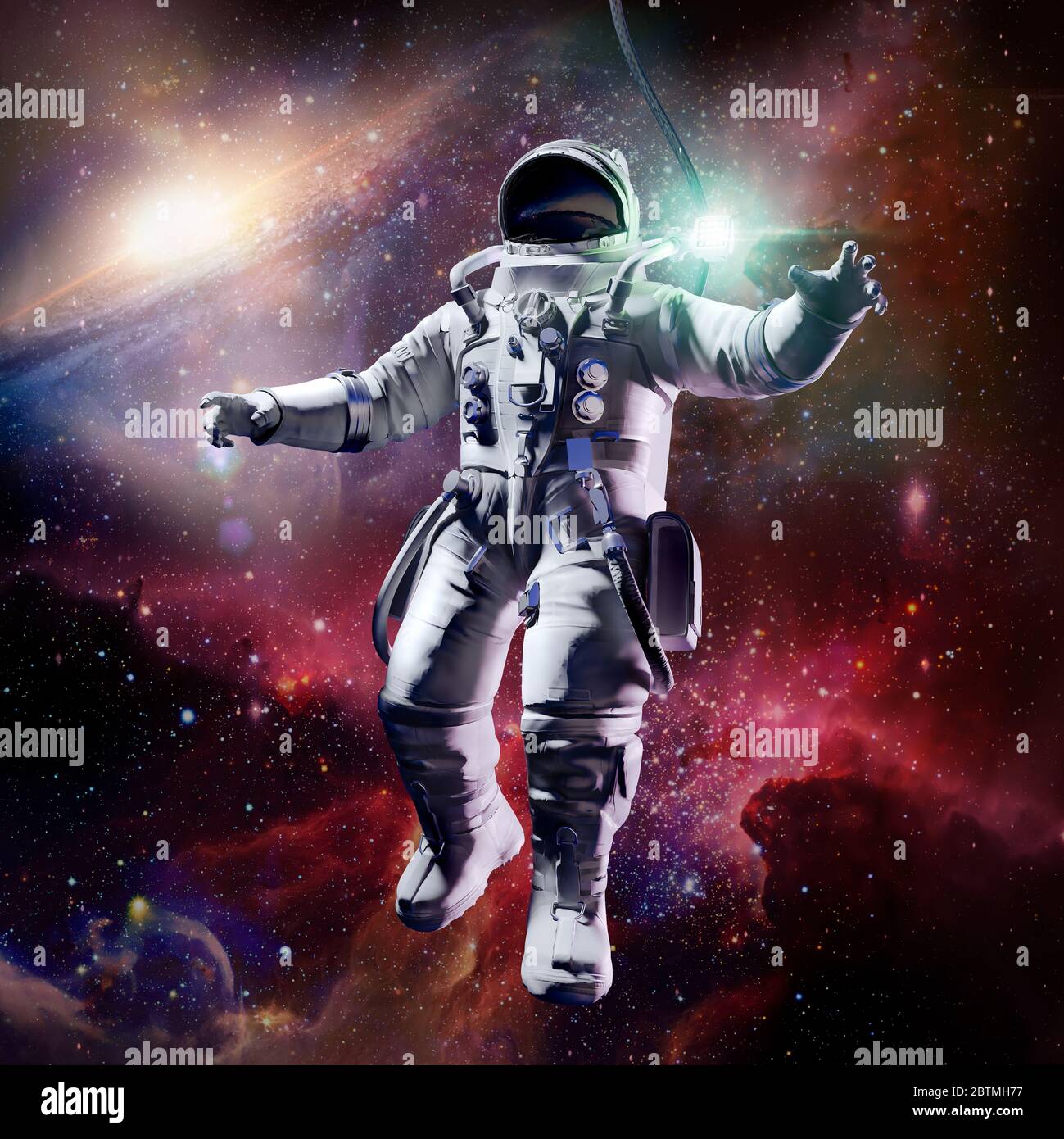 3d render of astronaut in space Stock Photo - Alamy