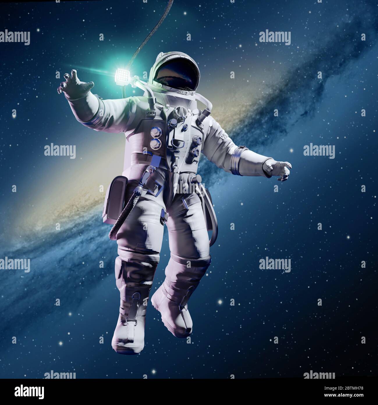 3d render of astronaut in space Stock Photo - Alamy