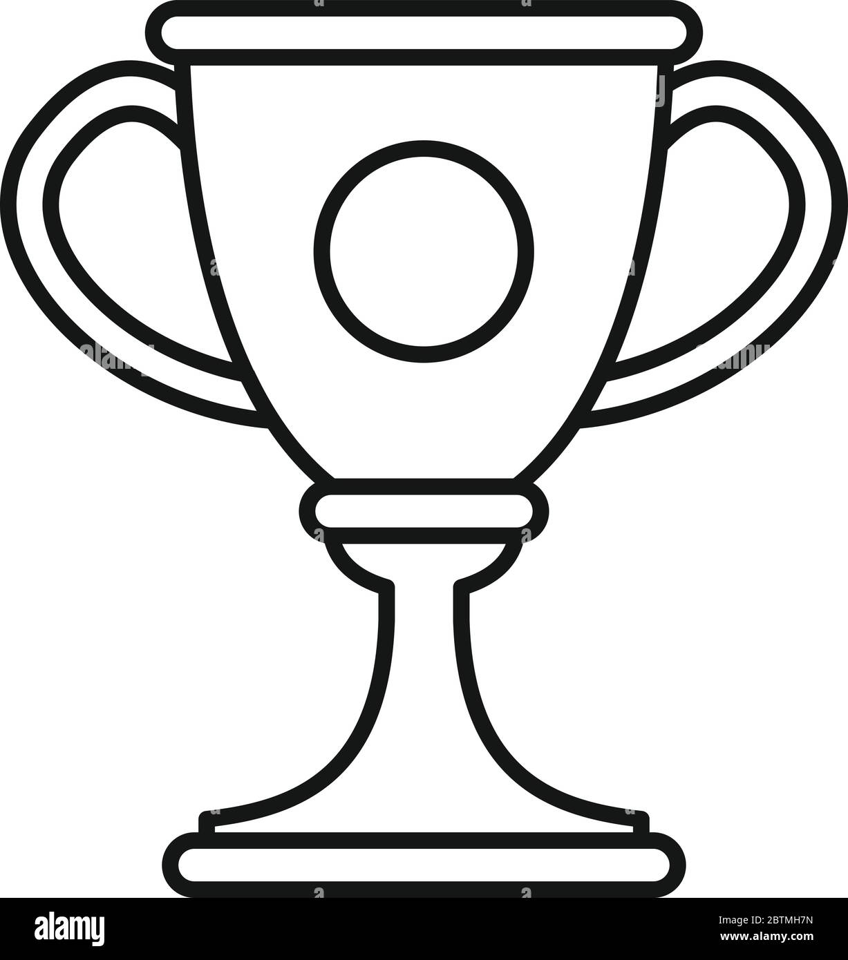 Soccer cup icon. Outline soccer cup vector icon for web design isolated ...