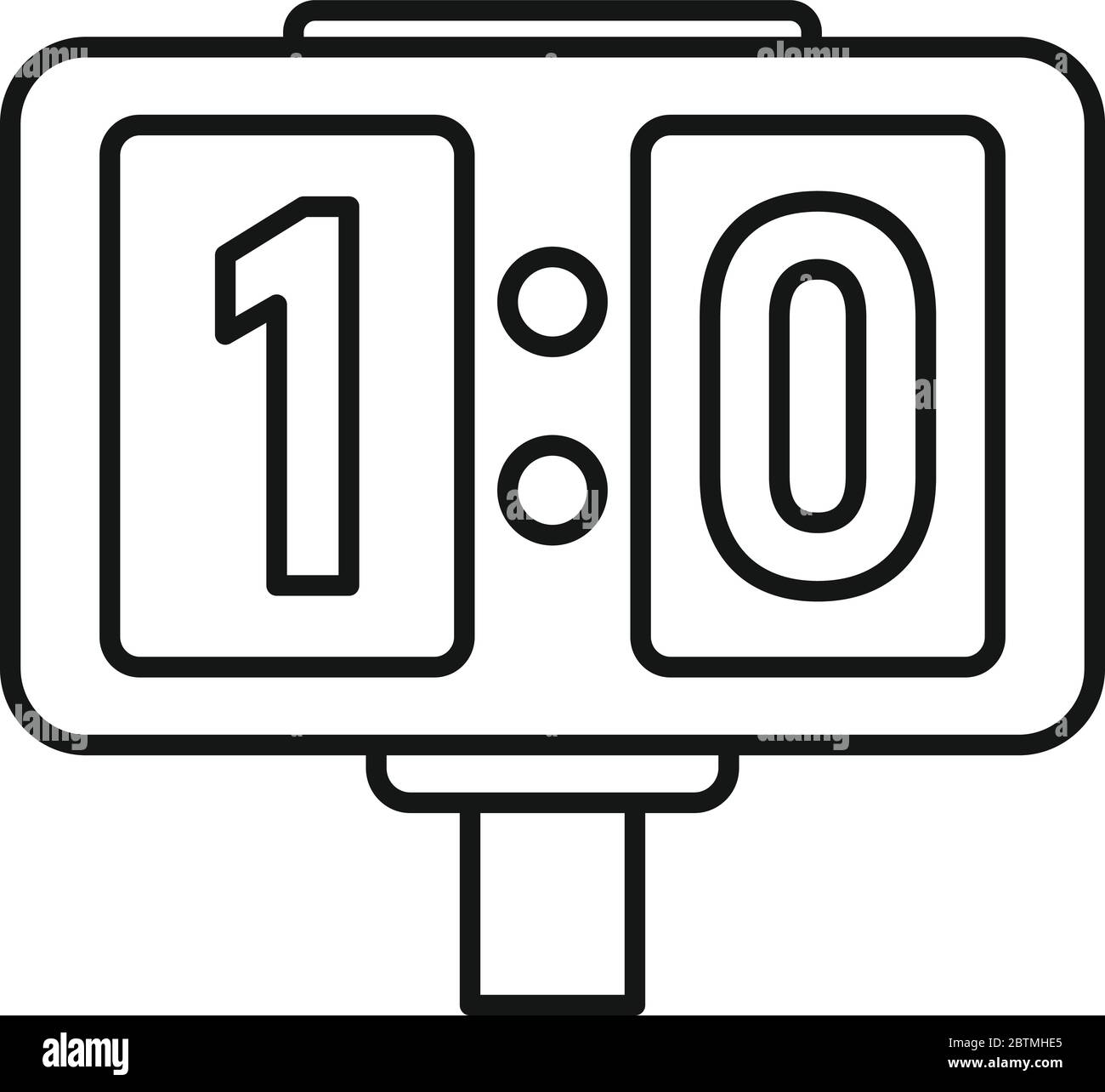 Soccer table score icon. Outline soccer table score vector icon for web ...