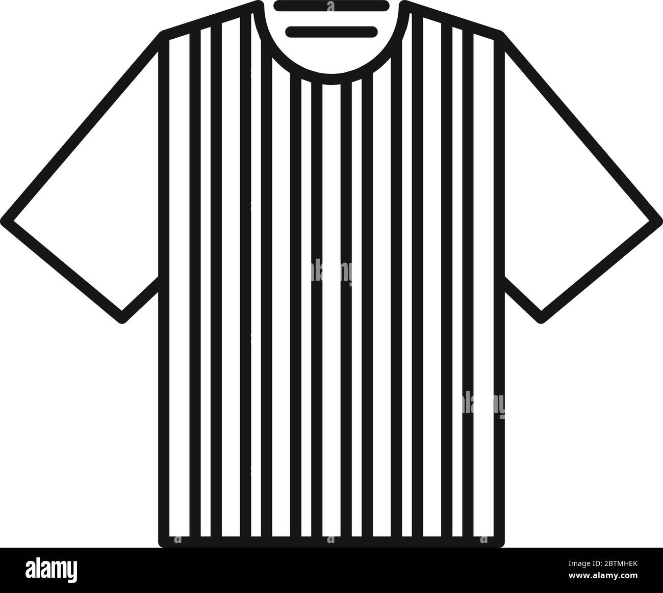 Soccer referee tshirt icon. Outline soccer referee tshirt vector icon ...