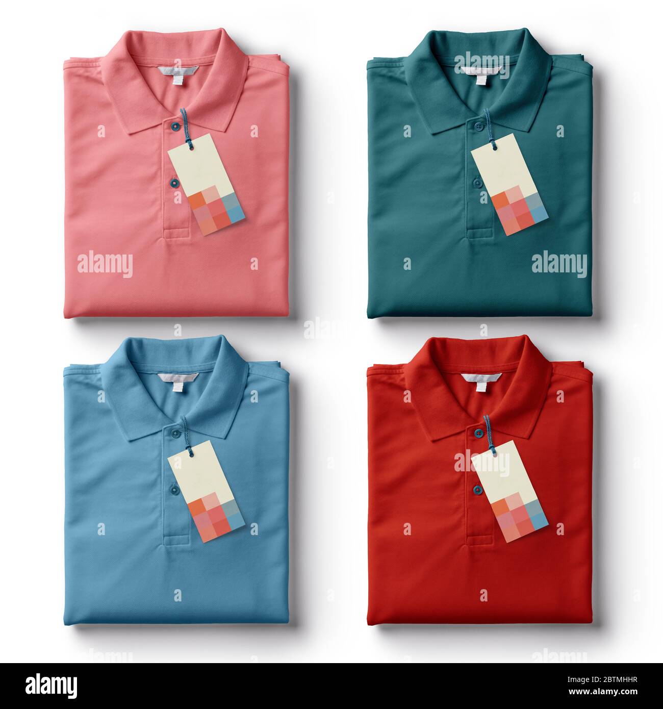 colorful men polo shirt template Stock Photo - Alamy