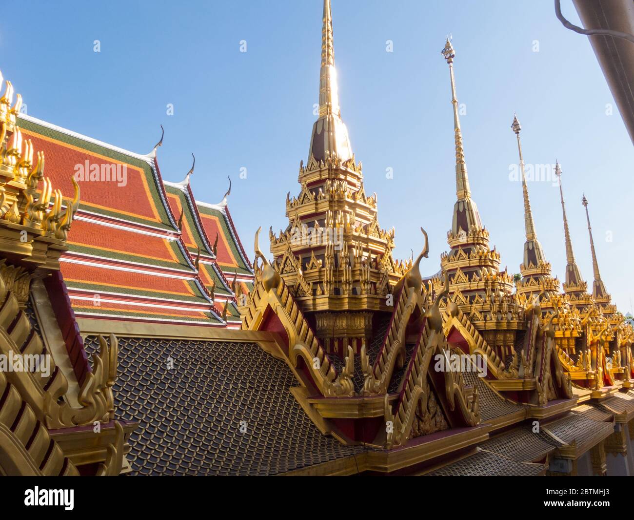 Loha Prasat Wat Ratchanatda temple in ฺBangkok Thailand Stock Photo - Alamy