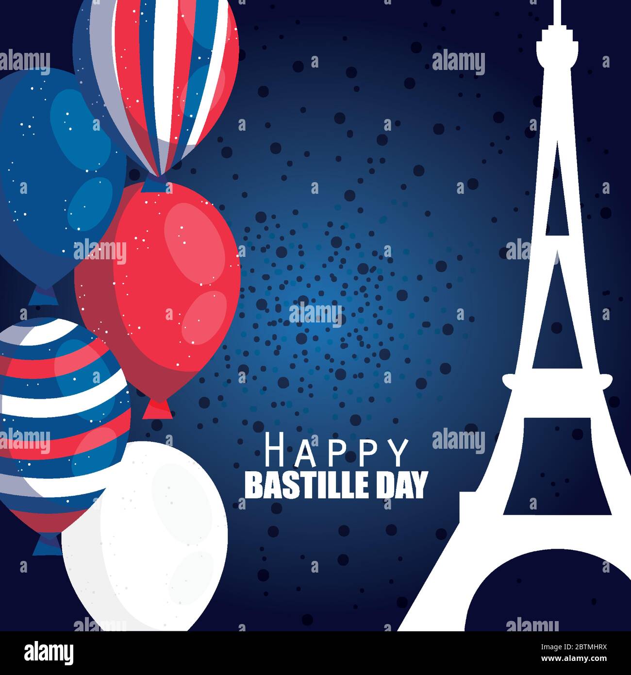france eiffel tower with balloons design, Happy bastille day and french ...