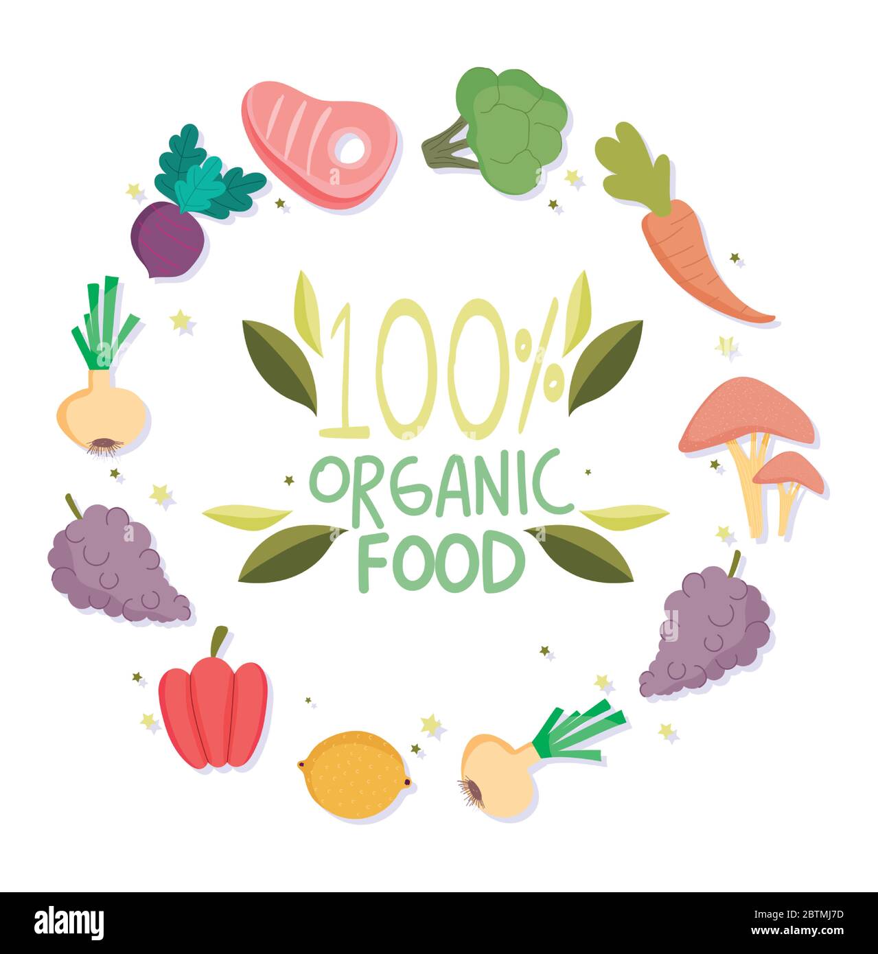 healthy food, lettering organic fruits and vegetables balance nutrition ...