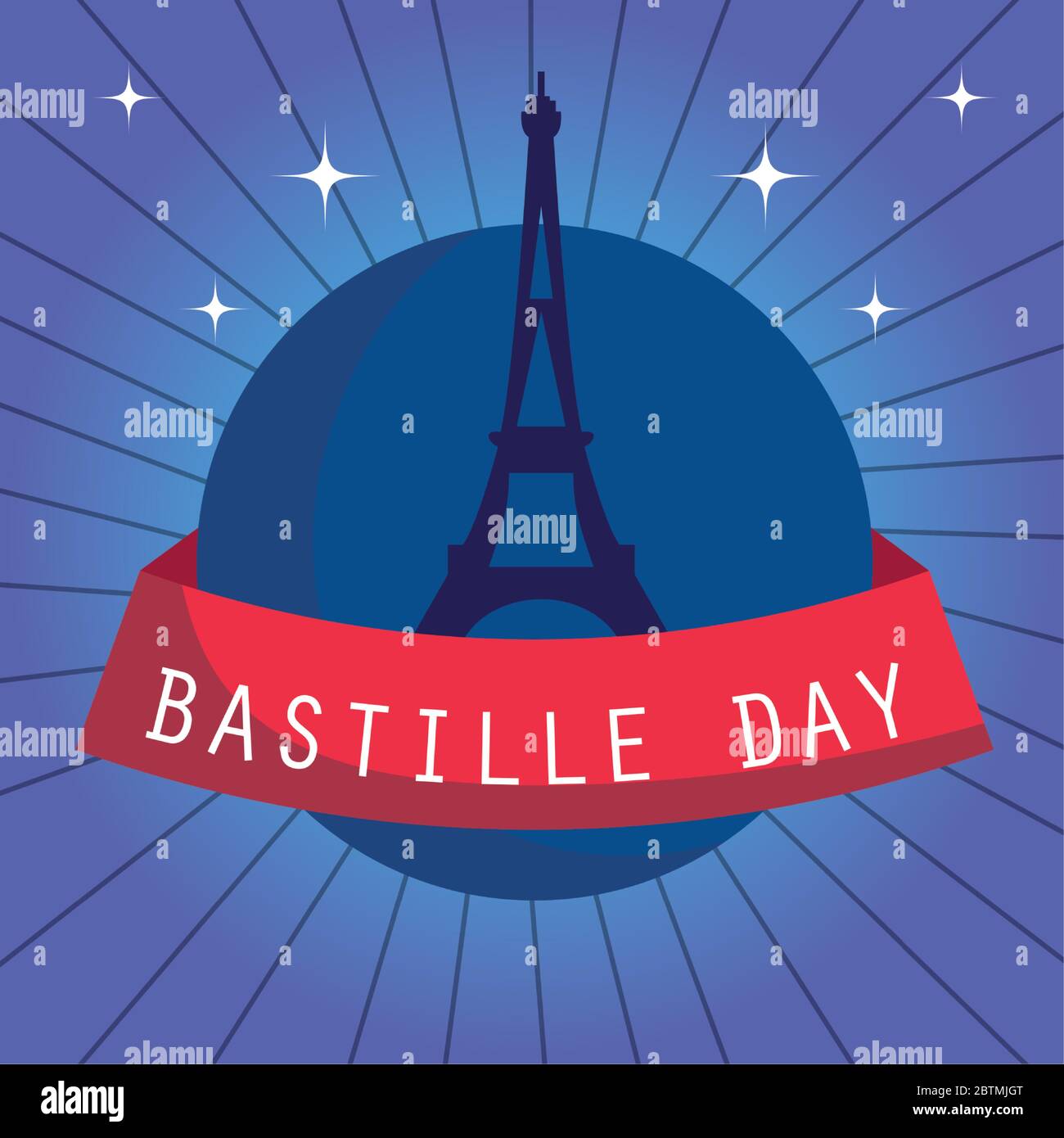 france eiffel tower with ribbon design, Happy bastille day and french ...
