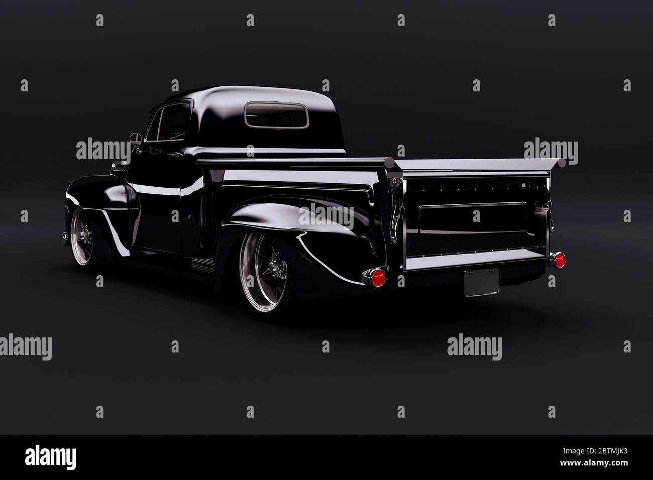3d vintage beautiful pick-up truck car Stock Photo - Alamy