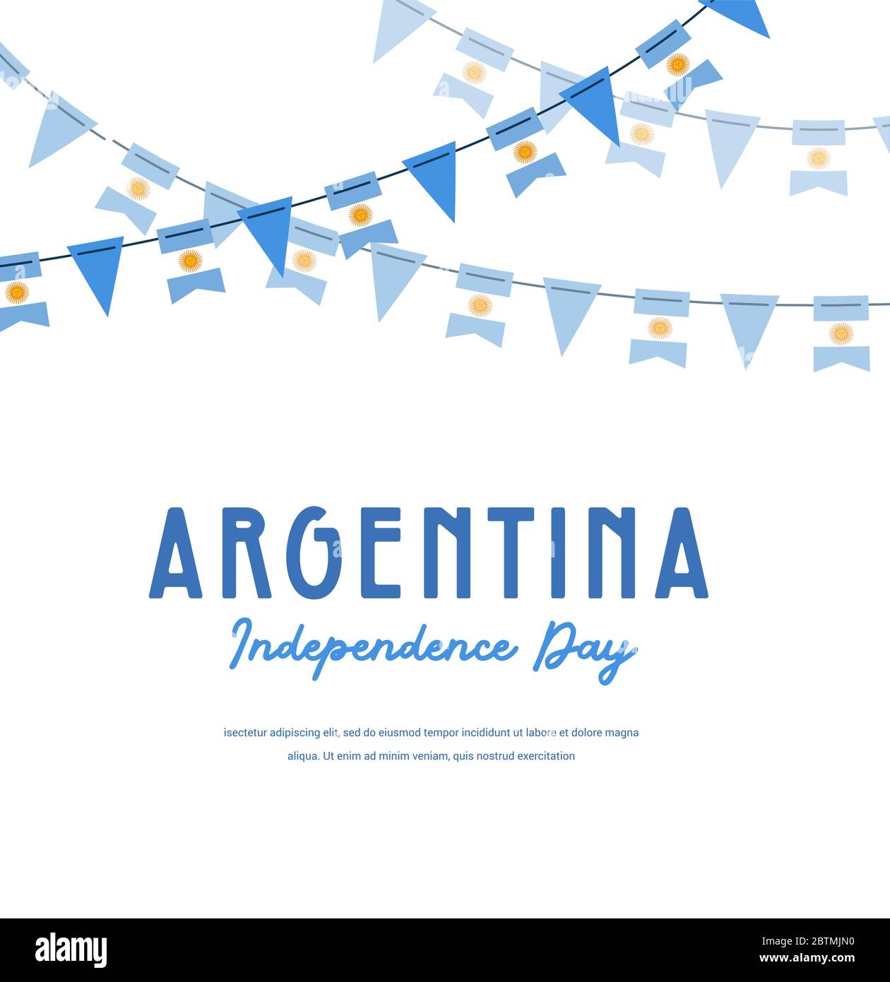 Flag of argentine republic Stock Vector Images - Alamy