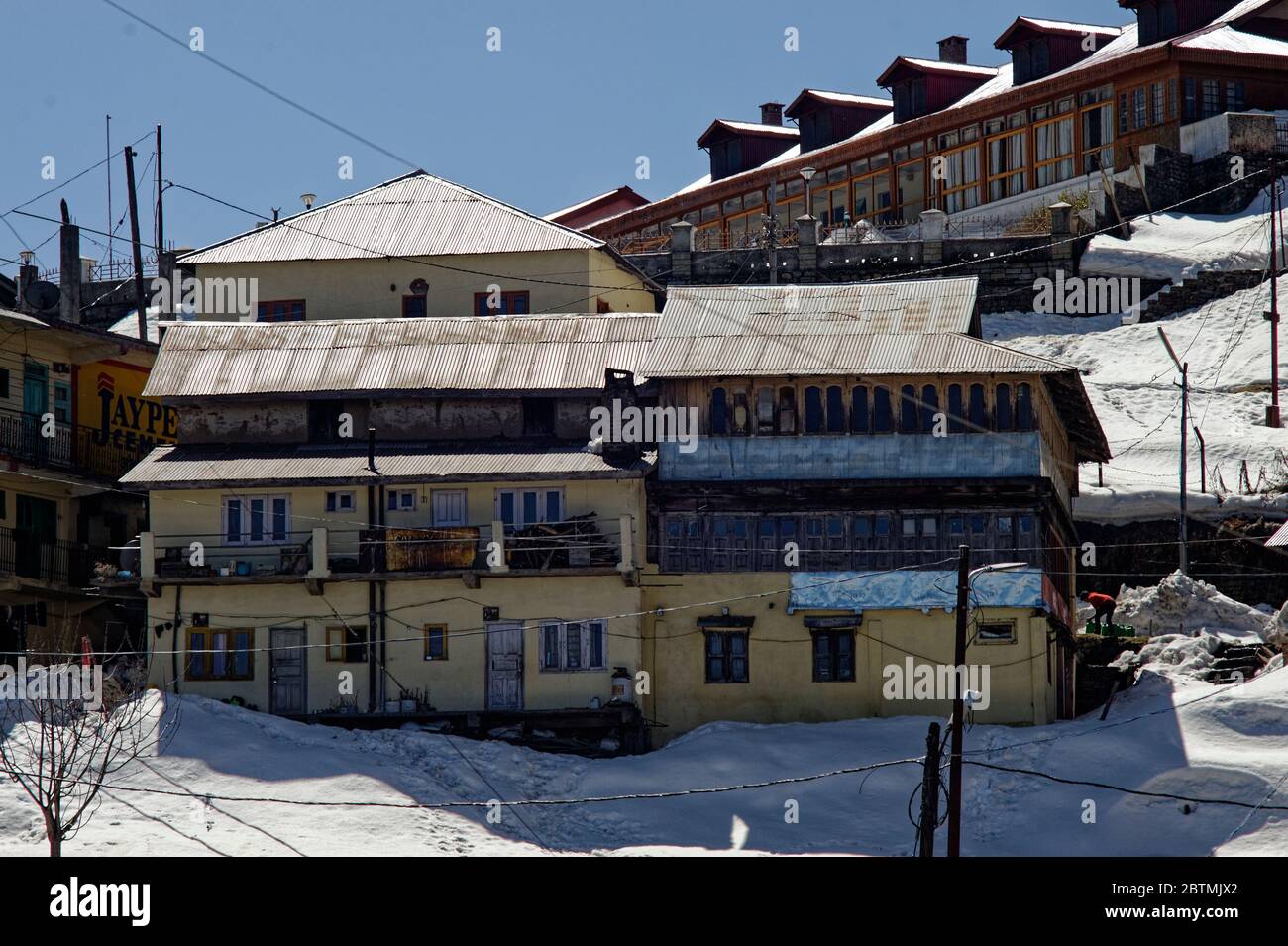 Heavy snow famous village hi-res stock photography and images - Alamy