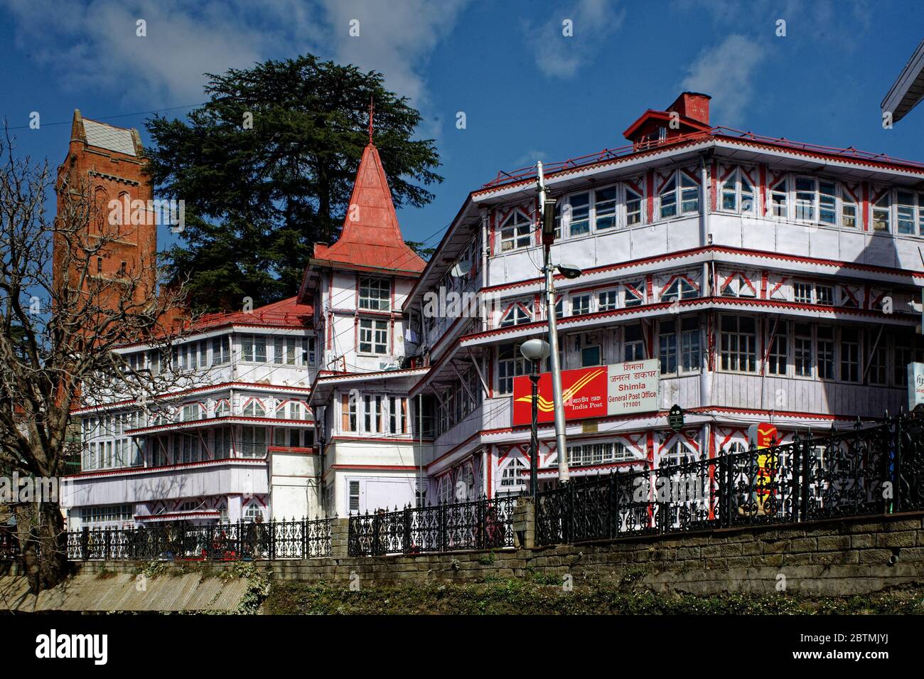 Old building of Shimla General Post Office Stock Photo - Alamy