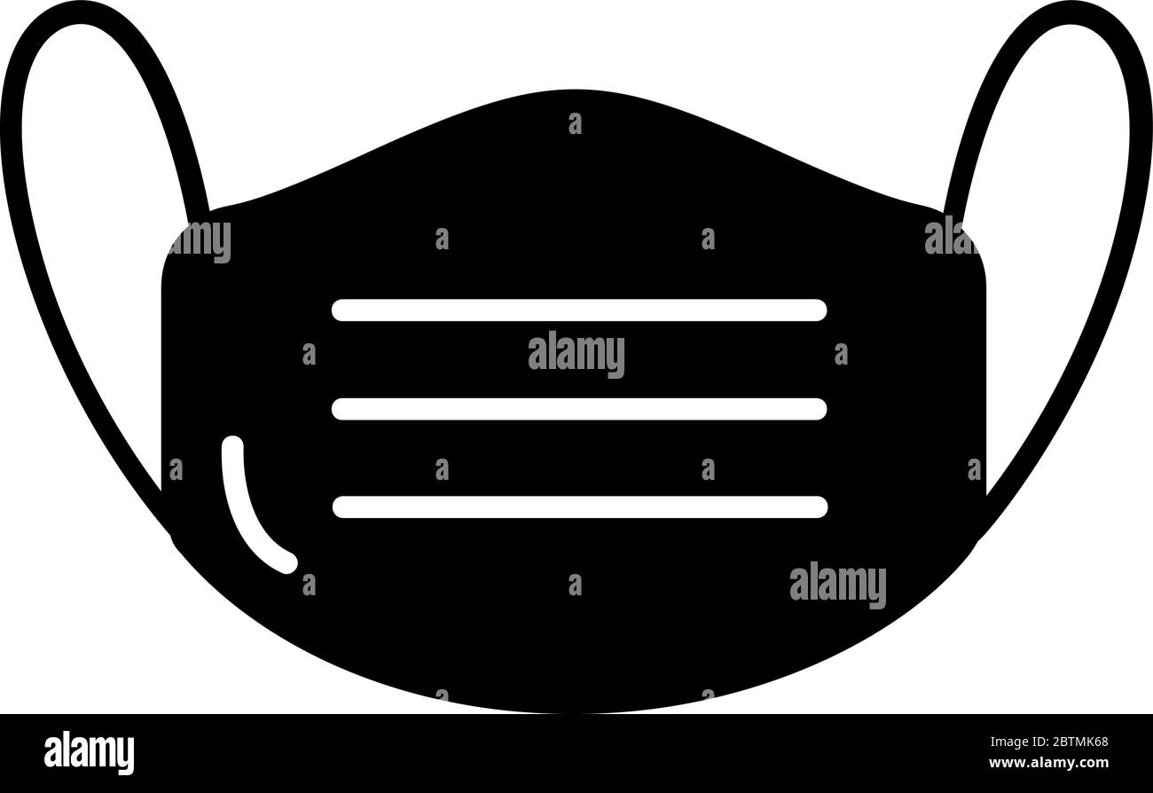 Logo medical face mask or Surgical protective icon. 2019-nCoV ...