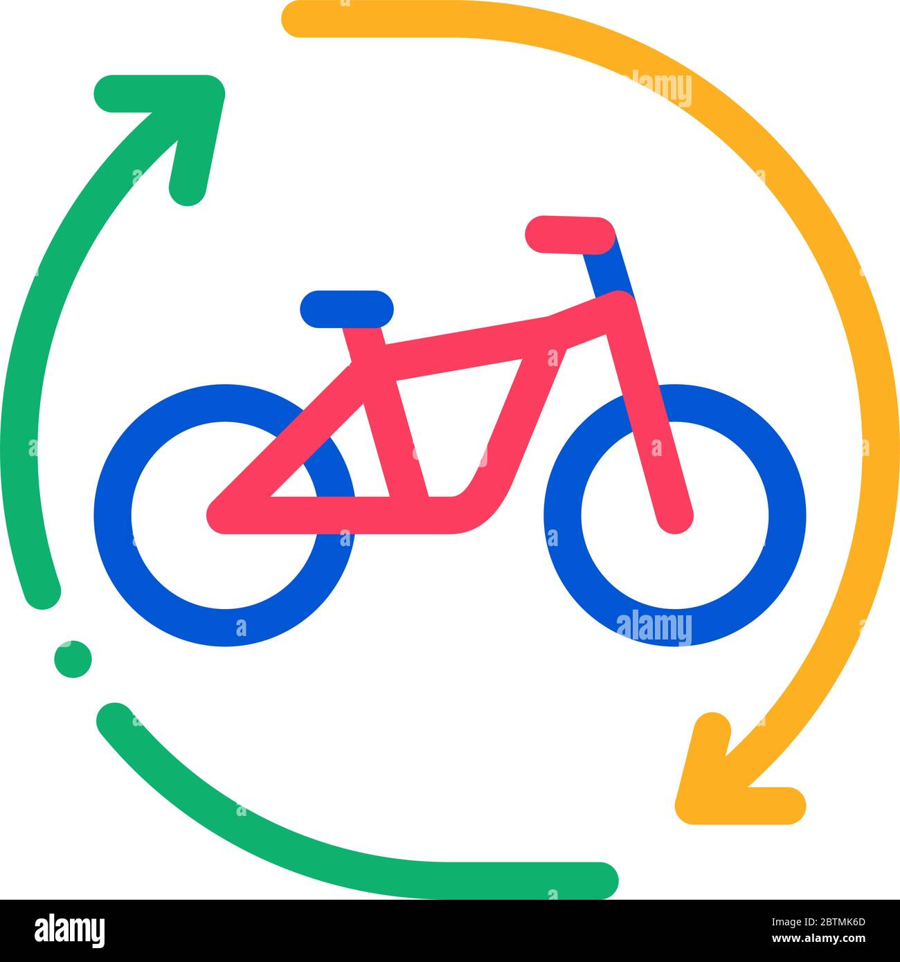 bike sharing services rental icon vector outline illustration Stock ...