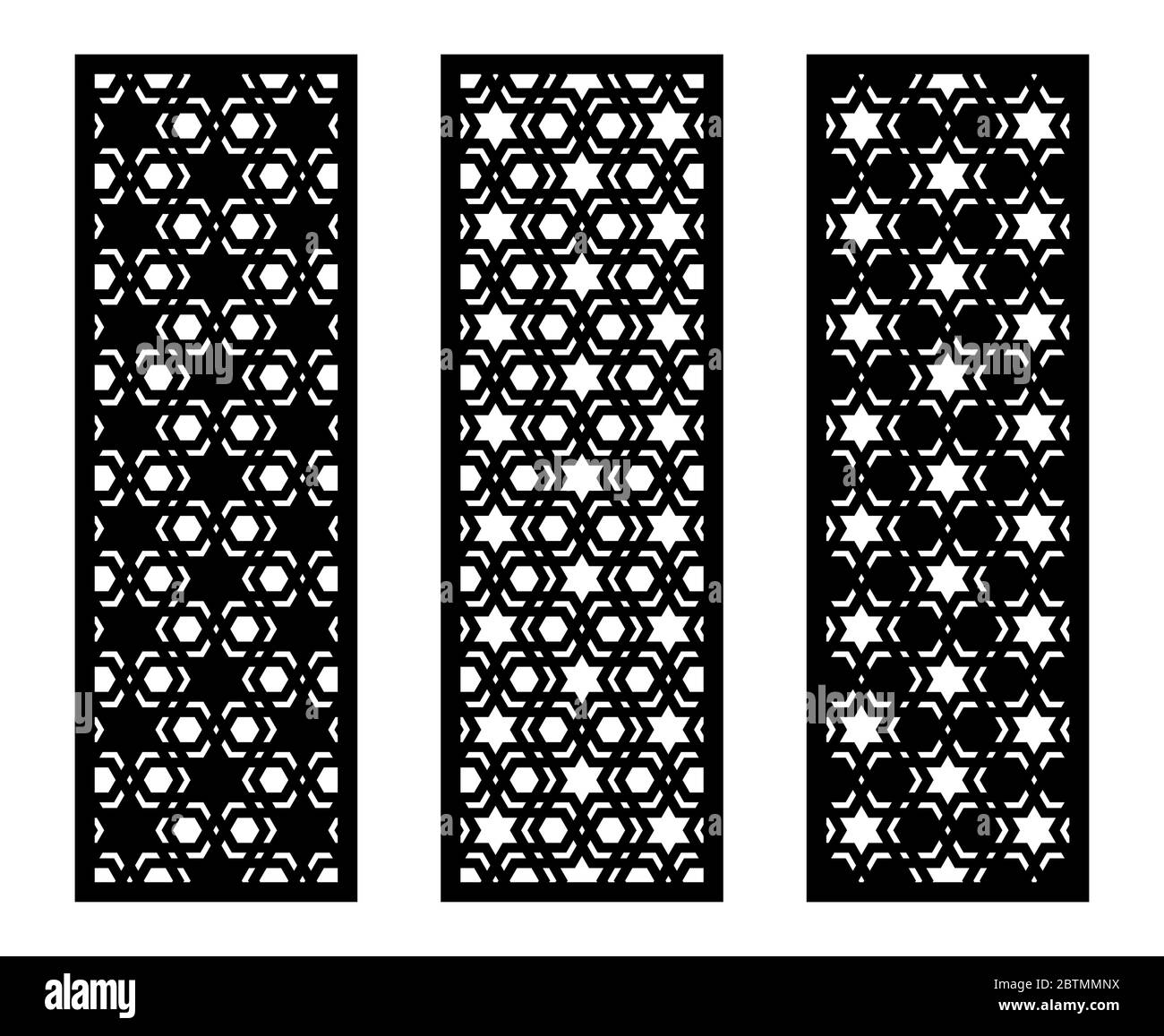 Laser cut vector panel, screen, fence, divider. Cnc decorative pattern ...