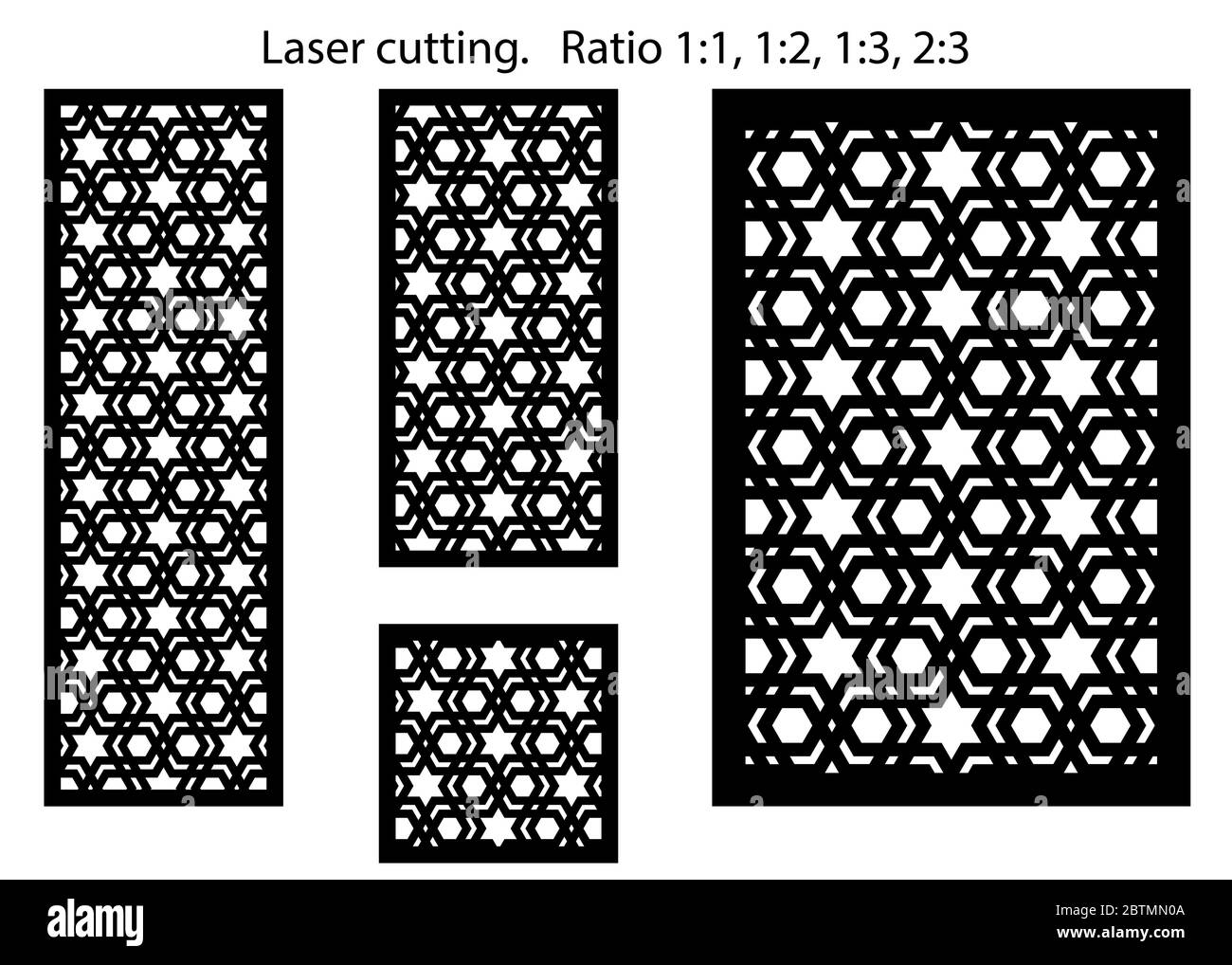 Arabic islamic decorative wall, screen, panel pattern with stars ...