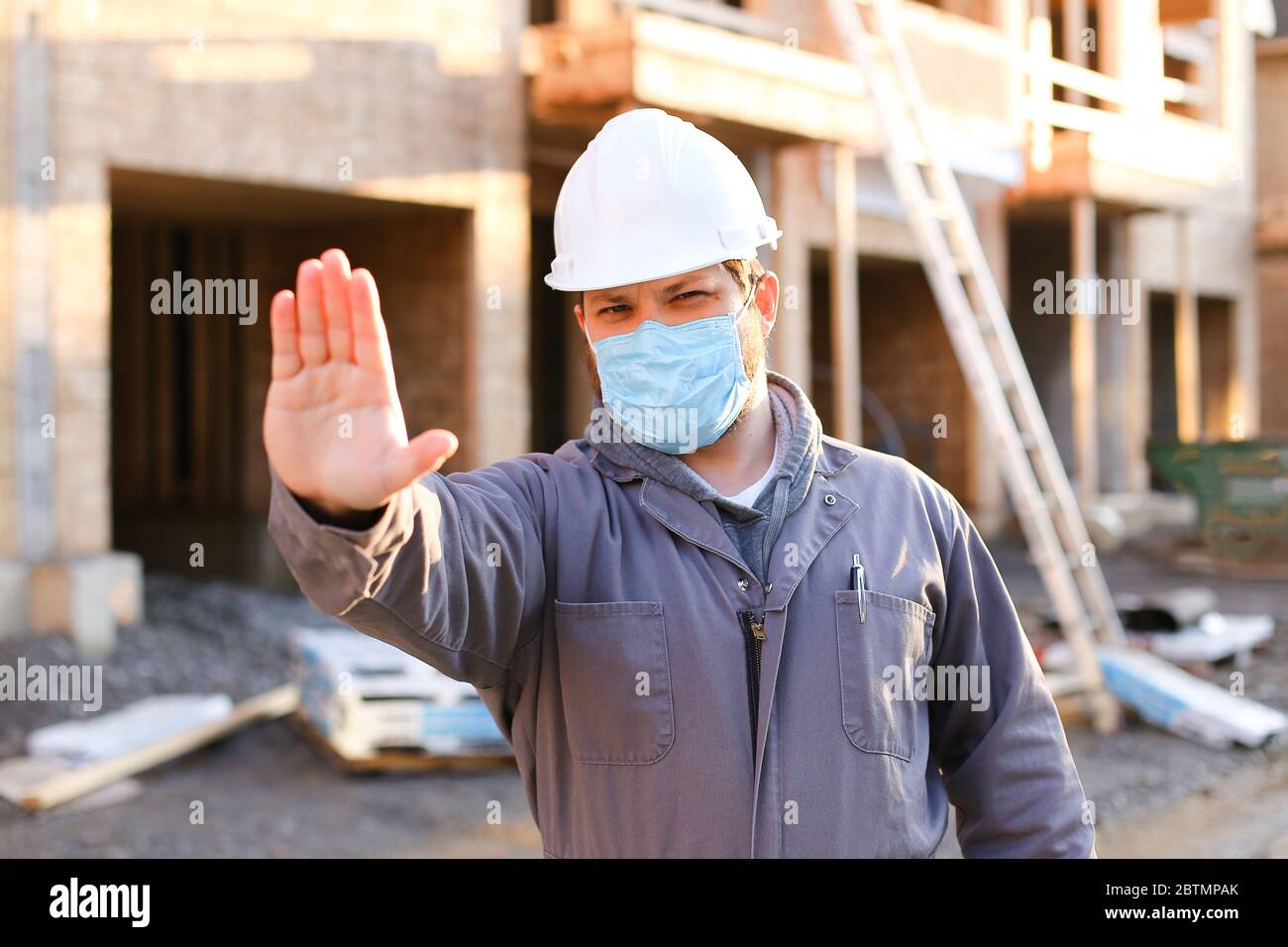 Construction Manager Face Mask High Resolution Stock Photography and ...