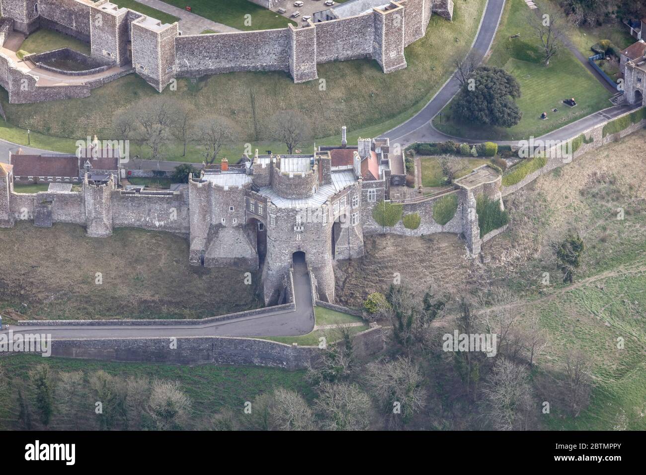 Aerial View of Dover Castle in England Stock Photo - Alamy