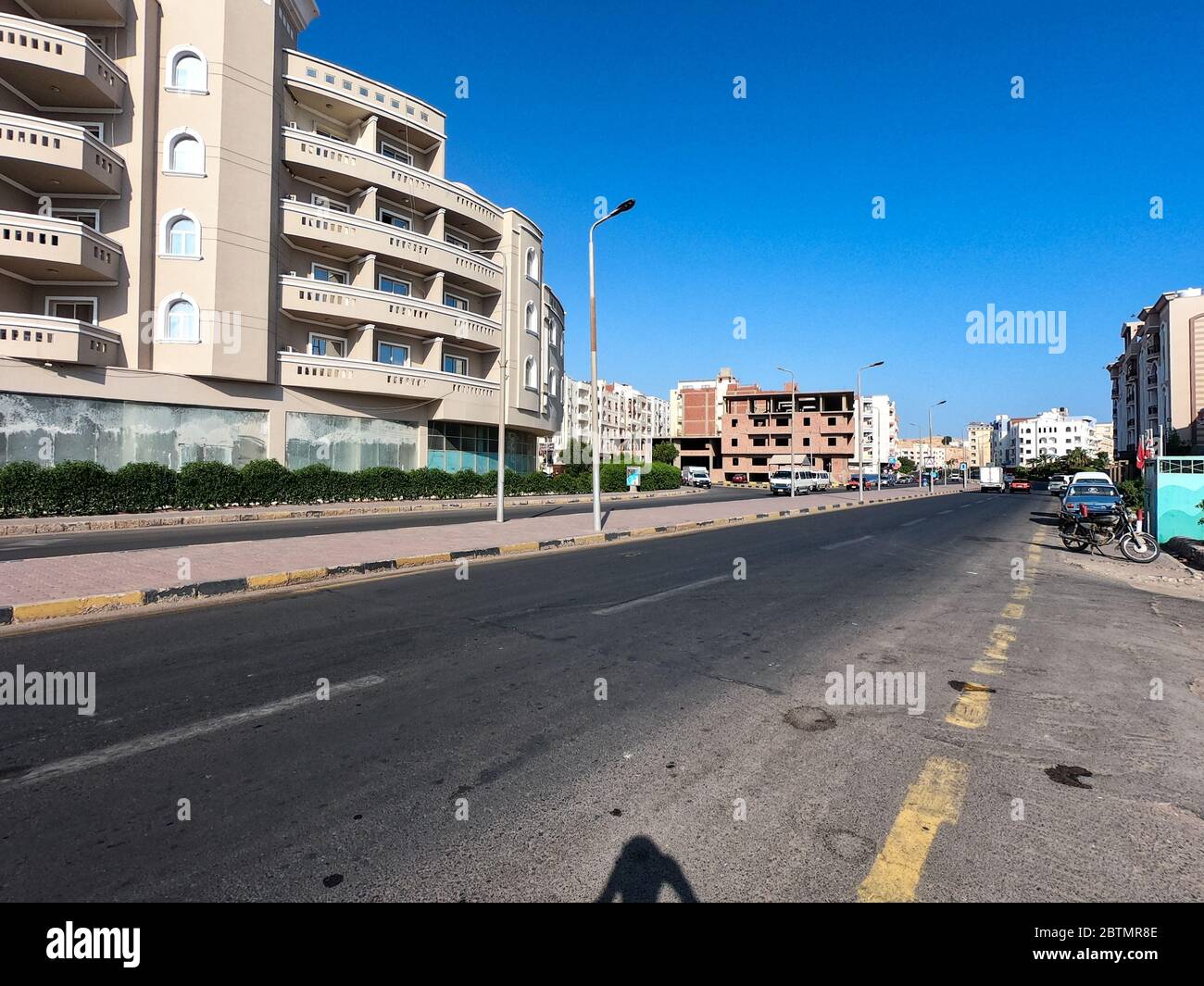 Hurghada, Egypt - september 17, 2019: Traffic on a city street in ...