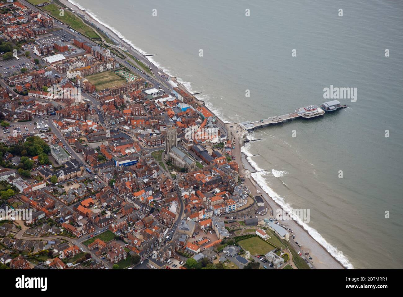 Aerial View of Cromer, England Stock Photo - Alamy