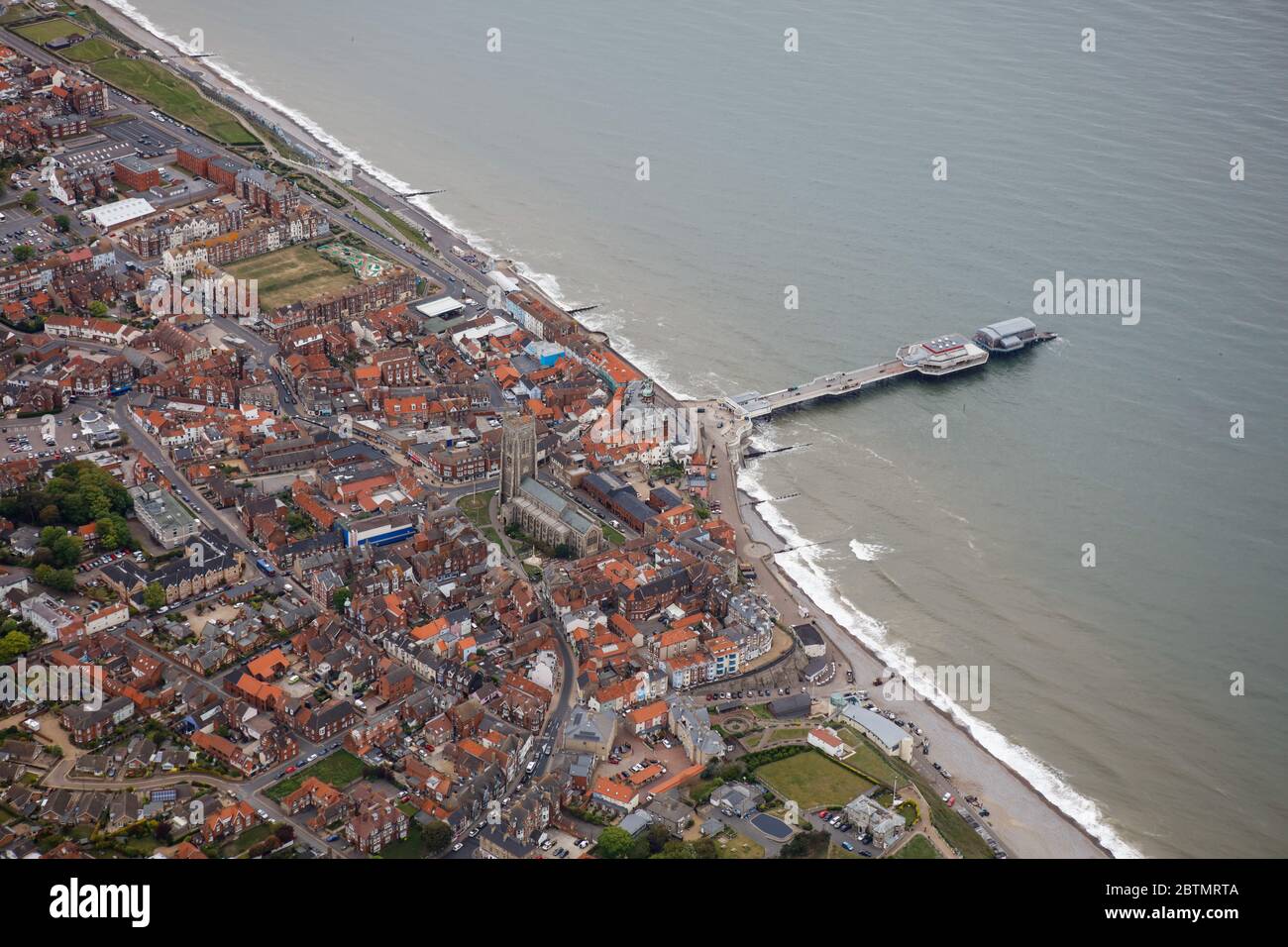 Aerial View of Cromer, England Stock Photo - Alamy