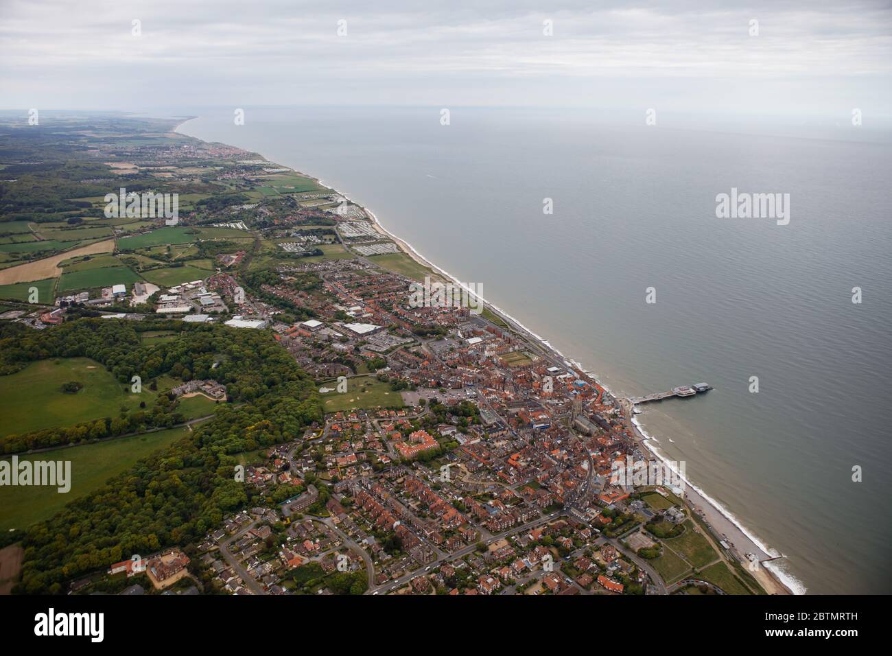 Aerial View of Cromer, England Stock Photo - Alamy