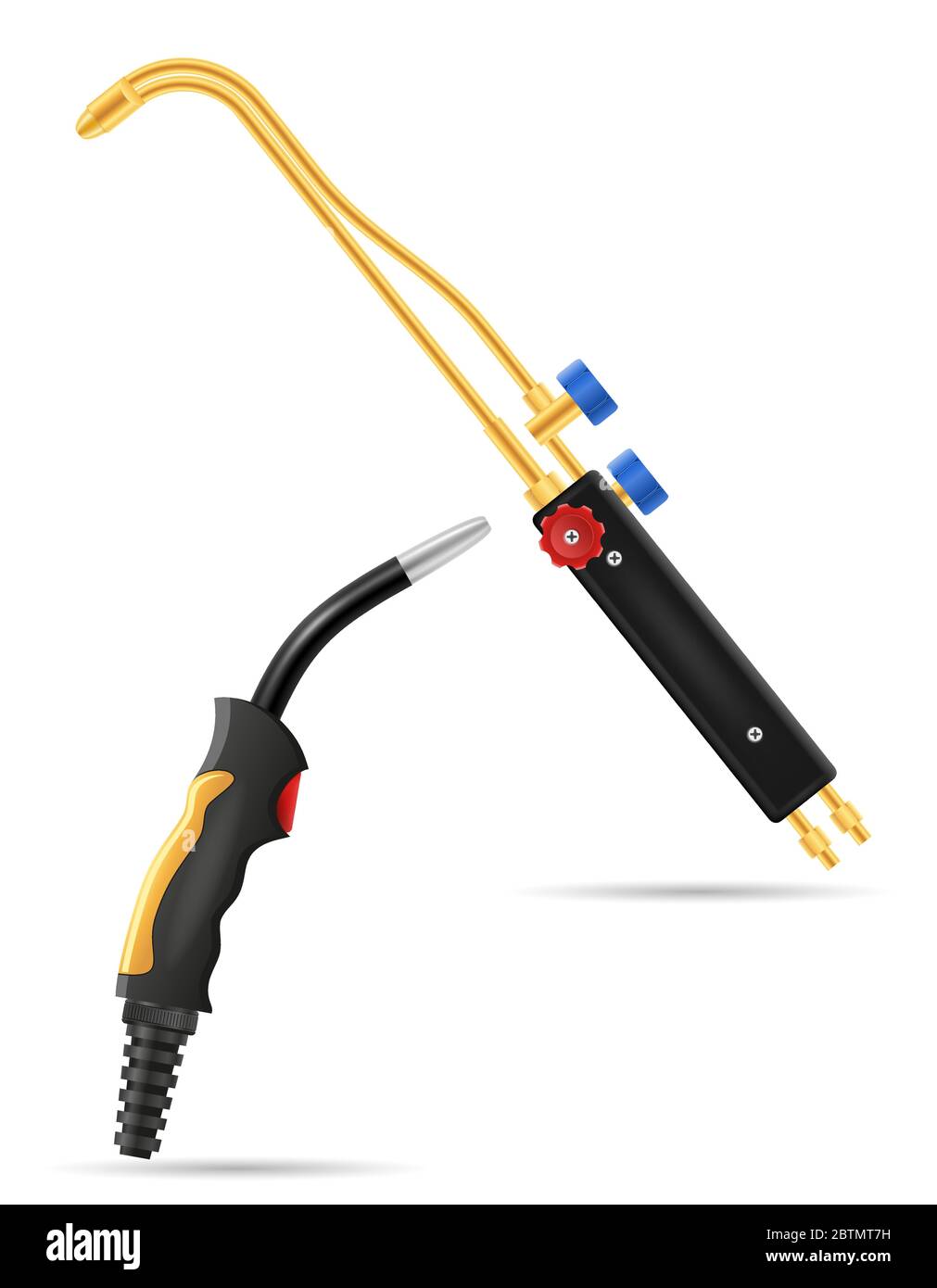 equipment for gas welding vector illustration isolated on white ...