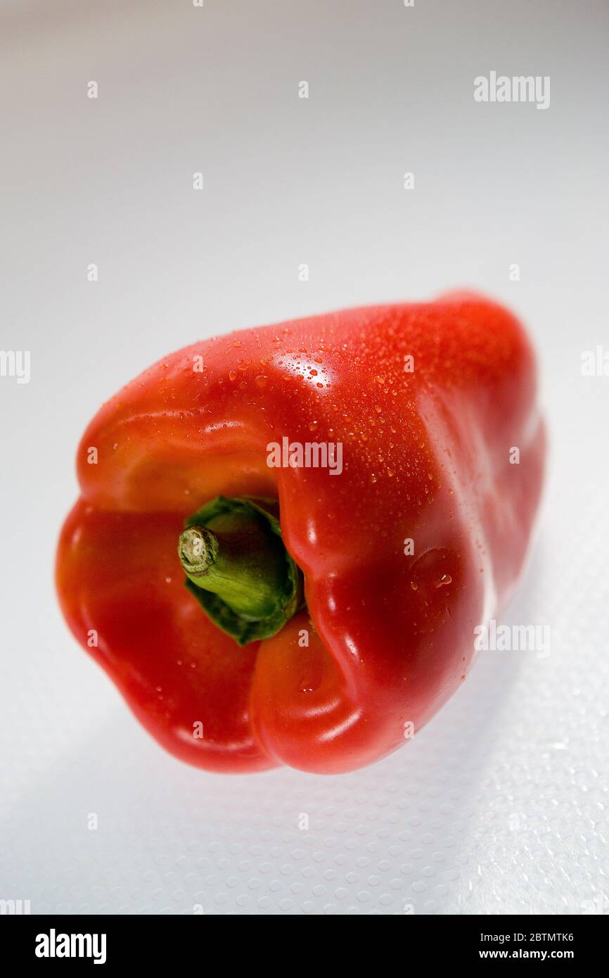 Fresh red whole pep Stock Photo - Alamy