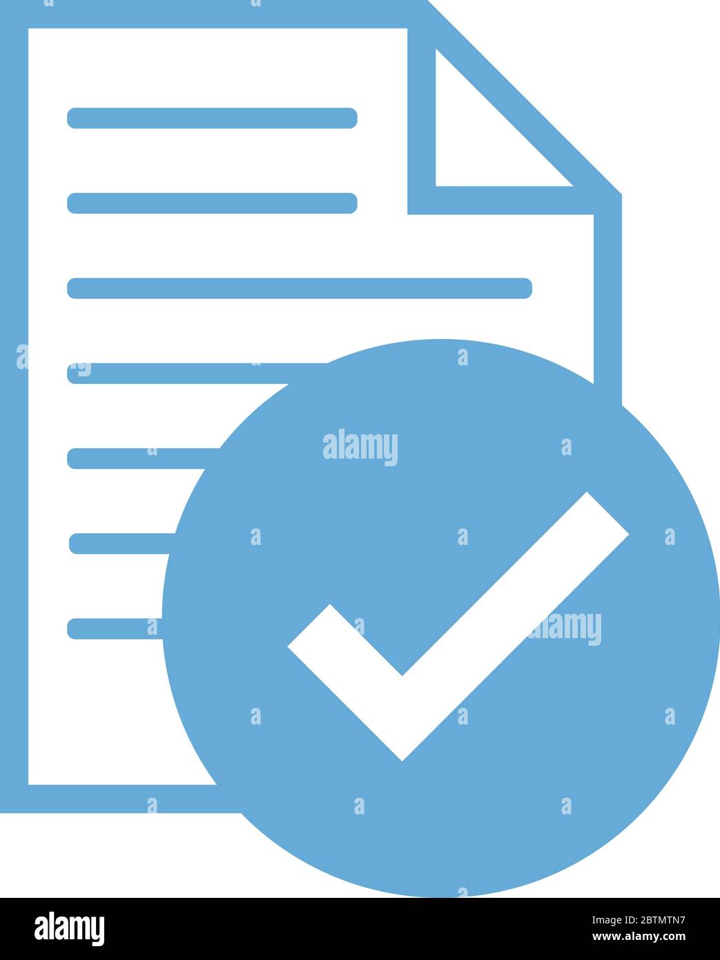 Icon verification, company passed inspection - flat style Stock Vector ...