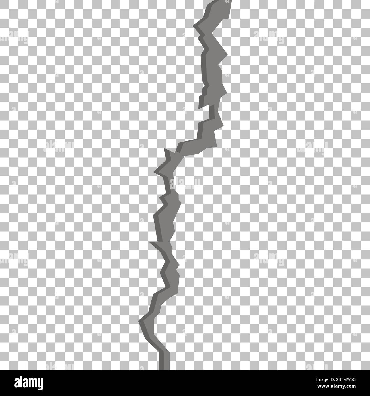 Crack in ground after earthquake, with isolated background Stock Vector ...