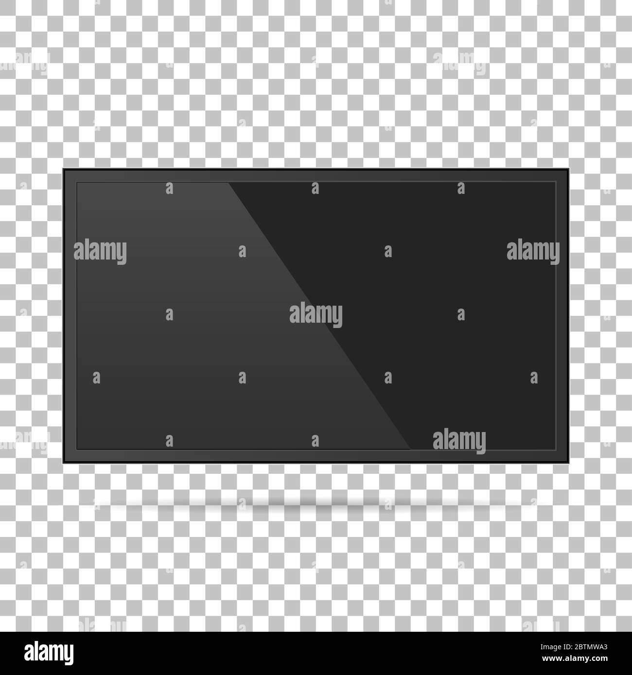 TV, screen on isolated background vector illustration Stock Vector ...